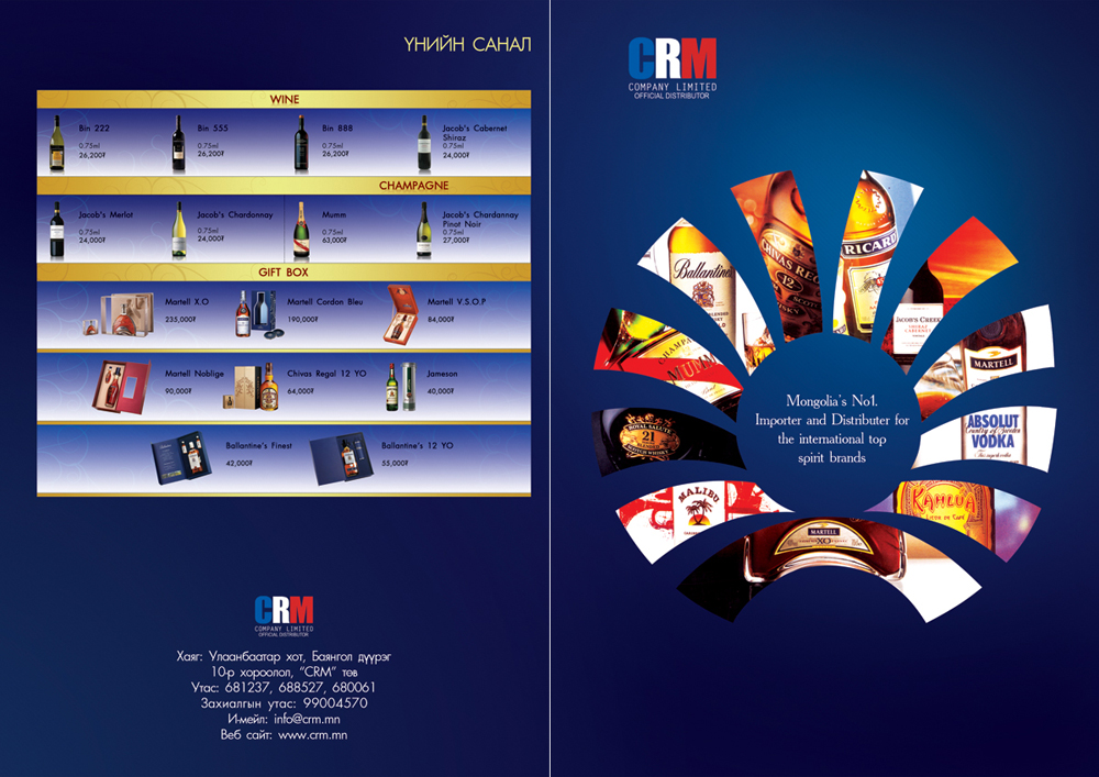 CRM Company posters and branding by Tamir Bayarsaikhan at Coroflot.com