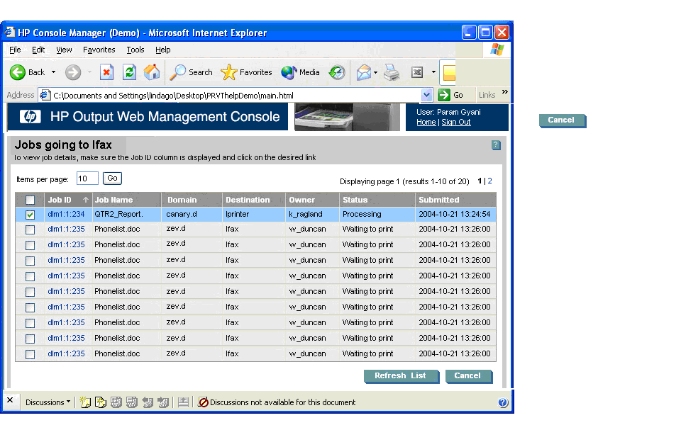 Hewlett Packard, Output Server Suite by Ryan Gossen at Coroflot.com