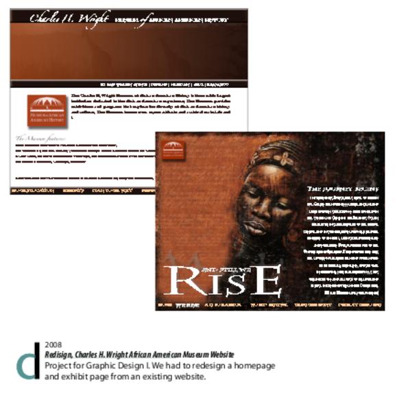 An upload by Darlene Corbin on Coroflot: to the project web