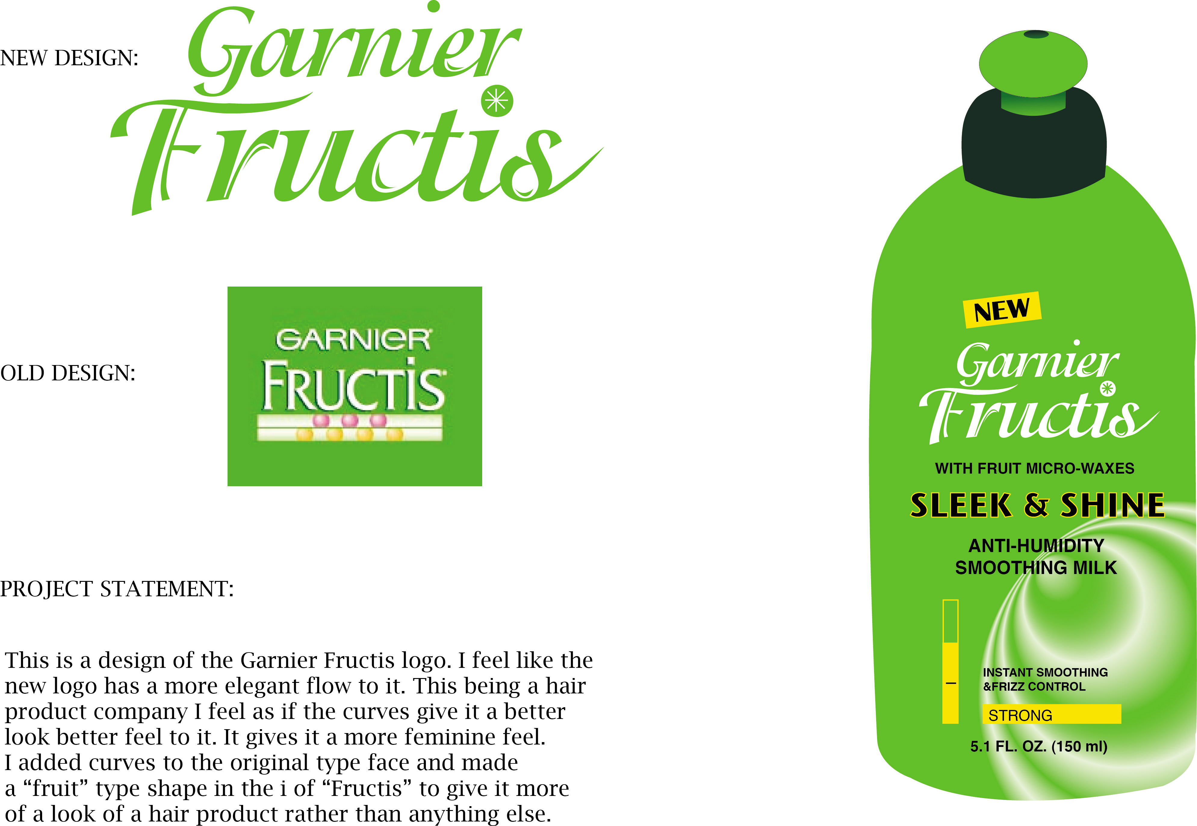 Garnier Fructis Redesign by Anna Rozentsvit at Coroflot.com