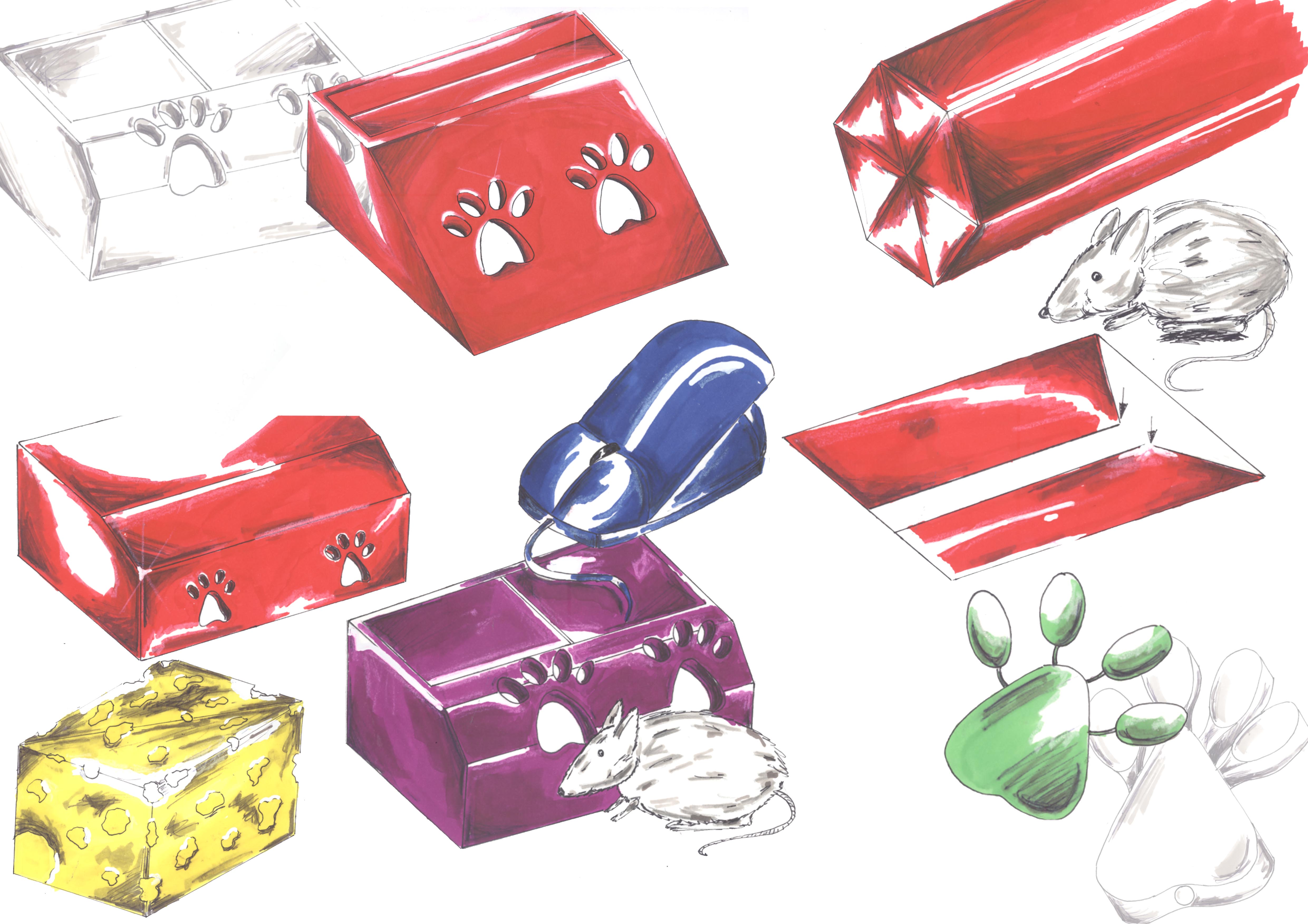 Mouse Trap Sketch render compilation by Harry Staniforth at Coroflot.com