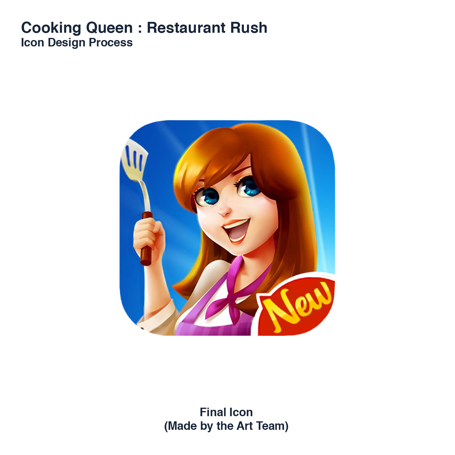 Cooking Queen - Icon Design Process by Amrinder Singh nagi at Coroflot.com
