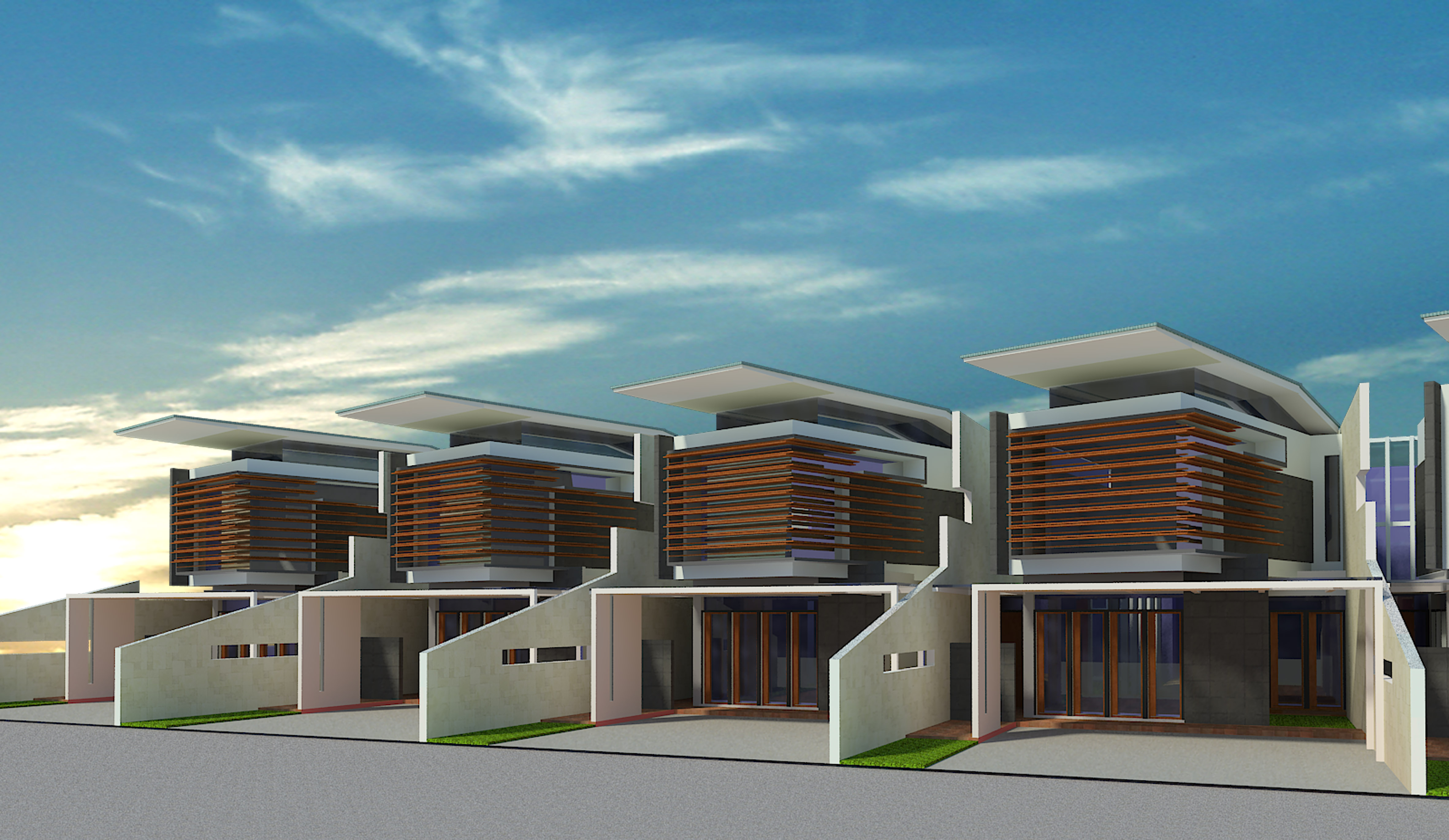 terrace housing at shah alam_ selangor by m. taufiq zulkifli at ...