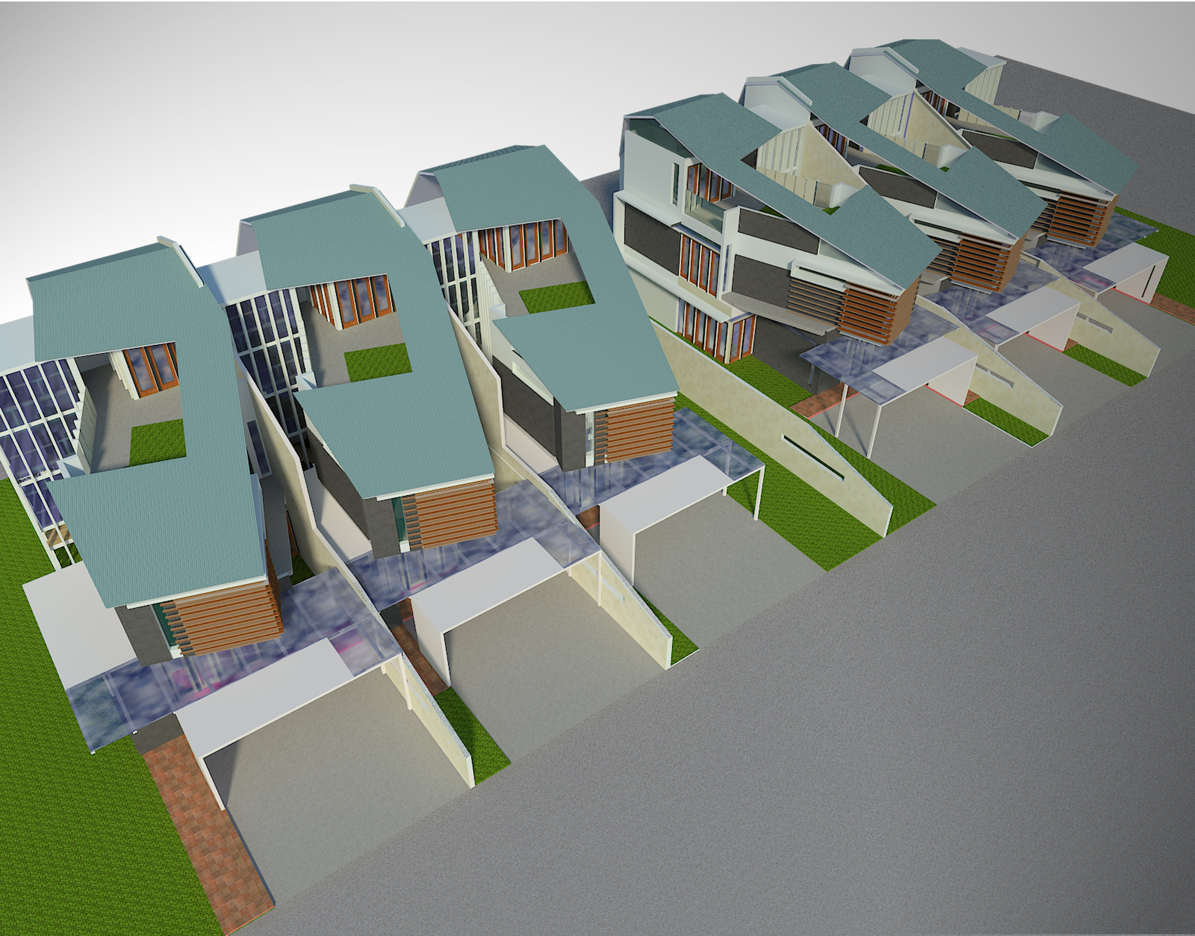 terrace housing at shah alam_ selangor by m. taufiq zulkifli at ...