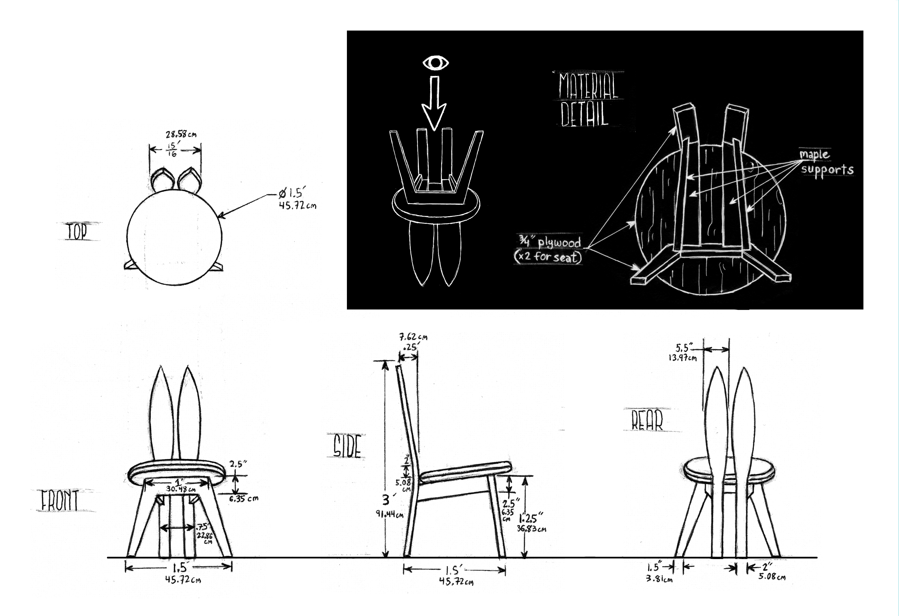 Rabbit Chair by Andrew Templeman at Coroflot.com