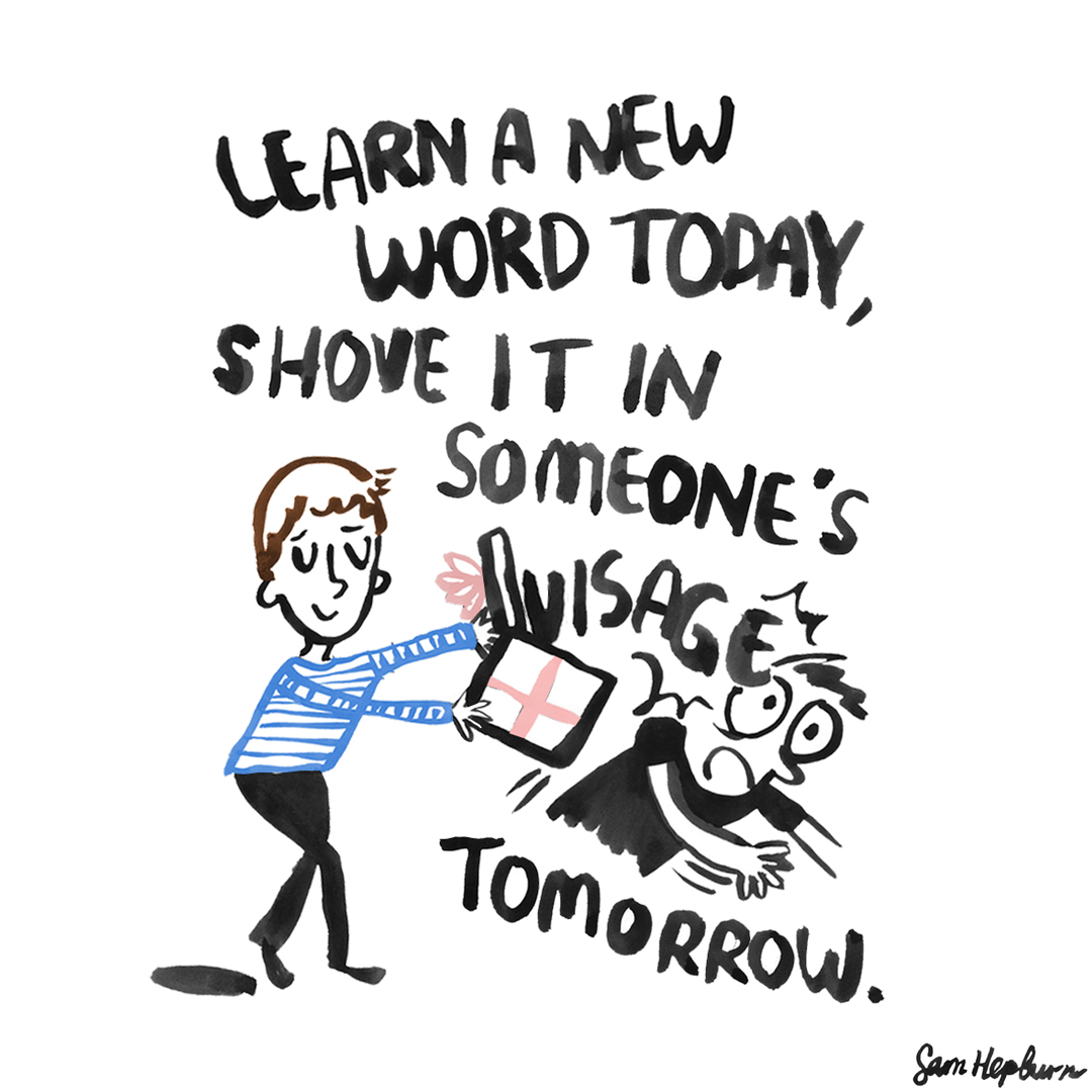 Questionable Quotebook Panel Cartoon by Sam Hepburn at Coroflot.com