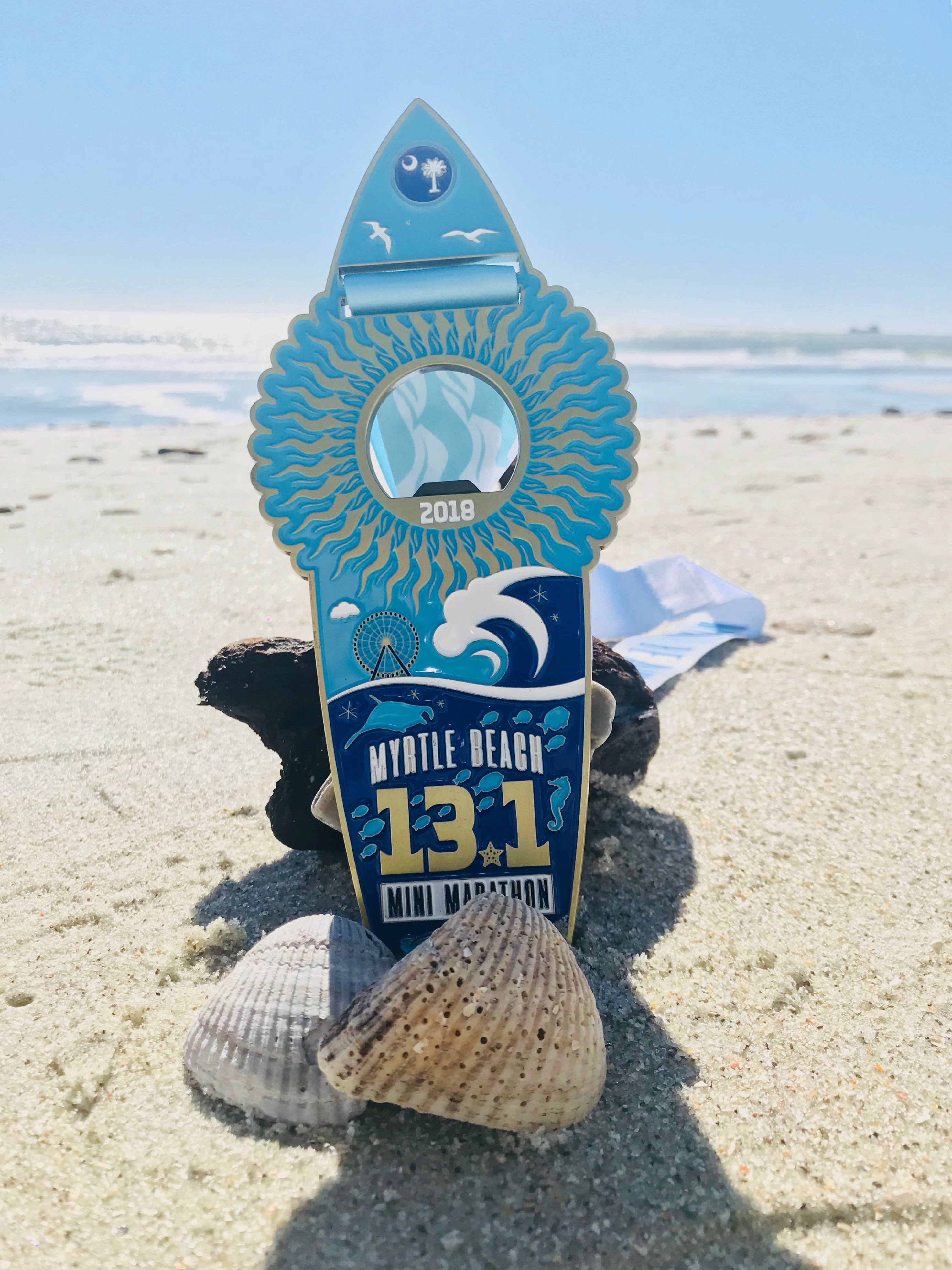 Myrtle Beach Mini Marathon Medal by Julie Cerullo Hutson at Coroflot.com