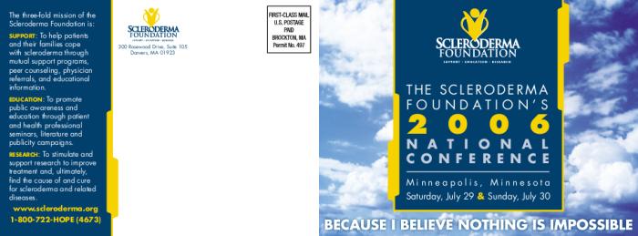 Scleroderma Foundation Brochure by Taylor Dorin at Coroflot.com