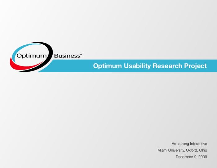 Optimum Website Design by Allison Way at Coroflot.com