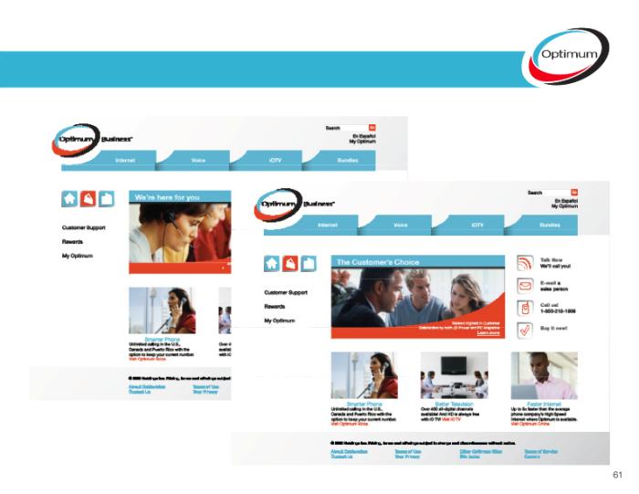 Optimum Website Design by Allison Way at Coroflot.com