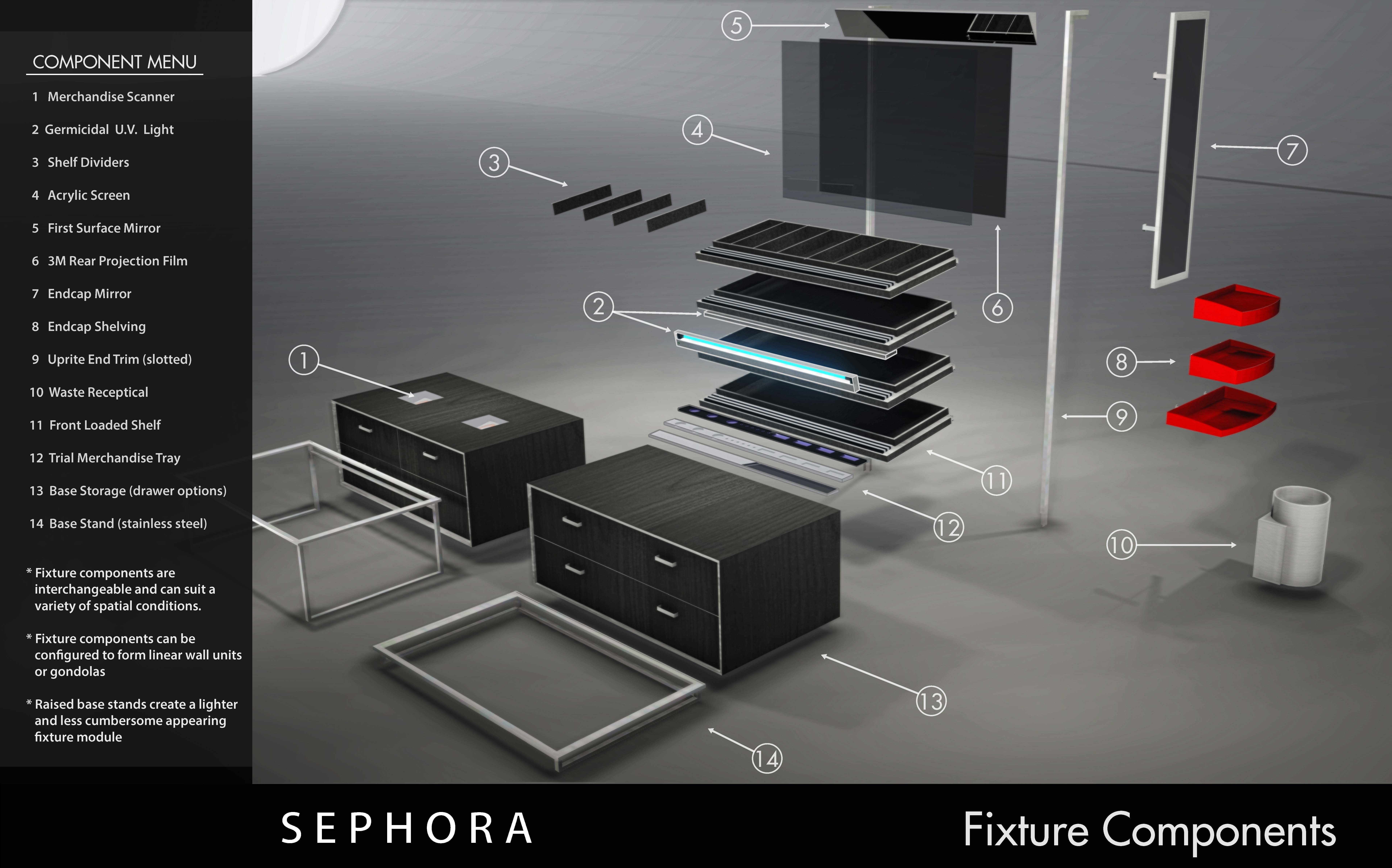 Retail Design - Sephora by Jamie Keegan at Coroflot.com