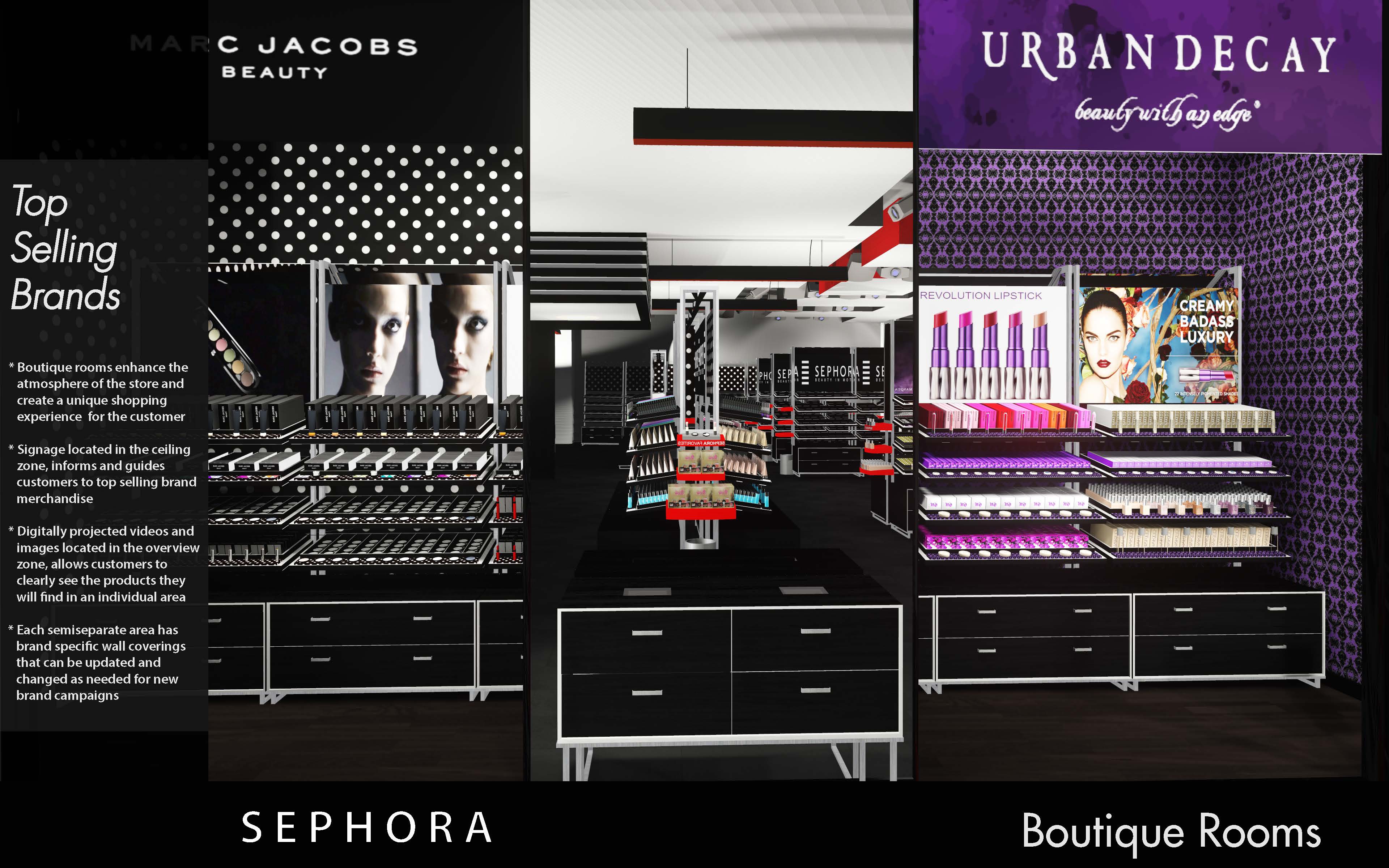 Retail Design - Sephora by Jamie Keegan at Coroflot.com