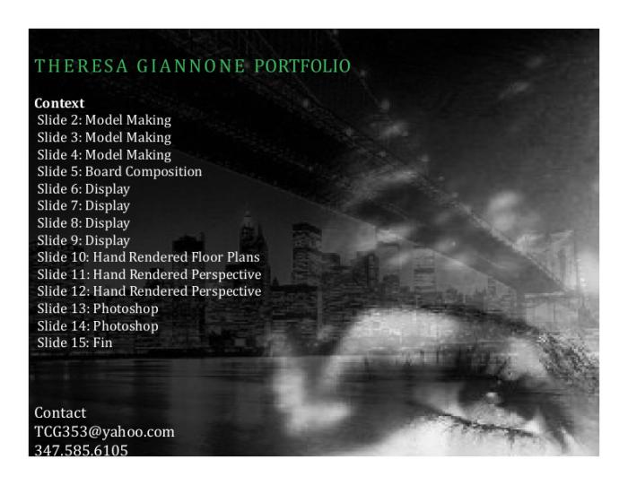 Theresa Giannone Portfolio by Theresa Giannone at Coroflot.com