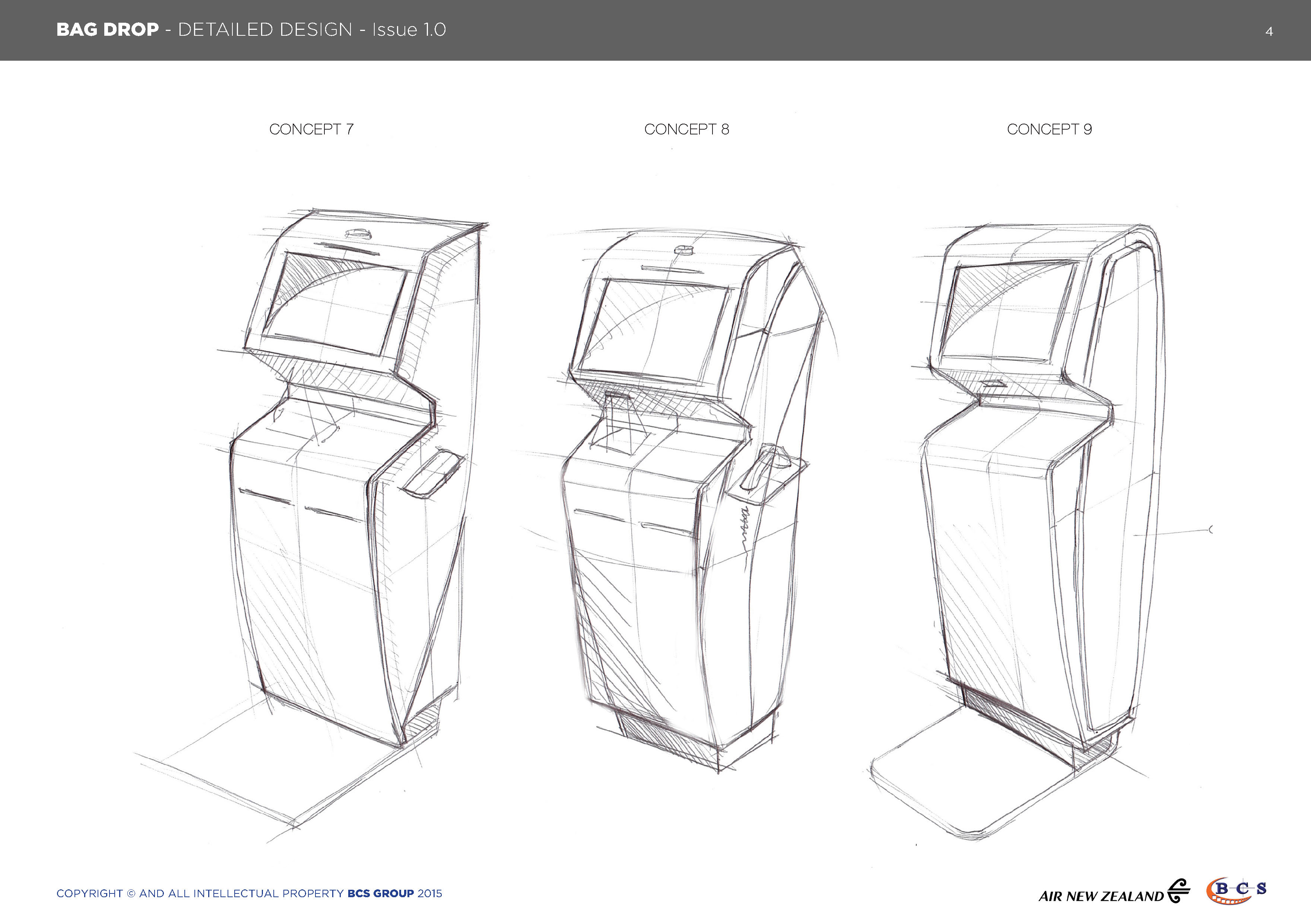 Kiosk design sketches by Alex Huffadine at Coroflot.com