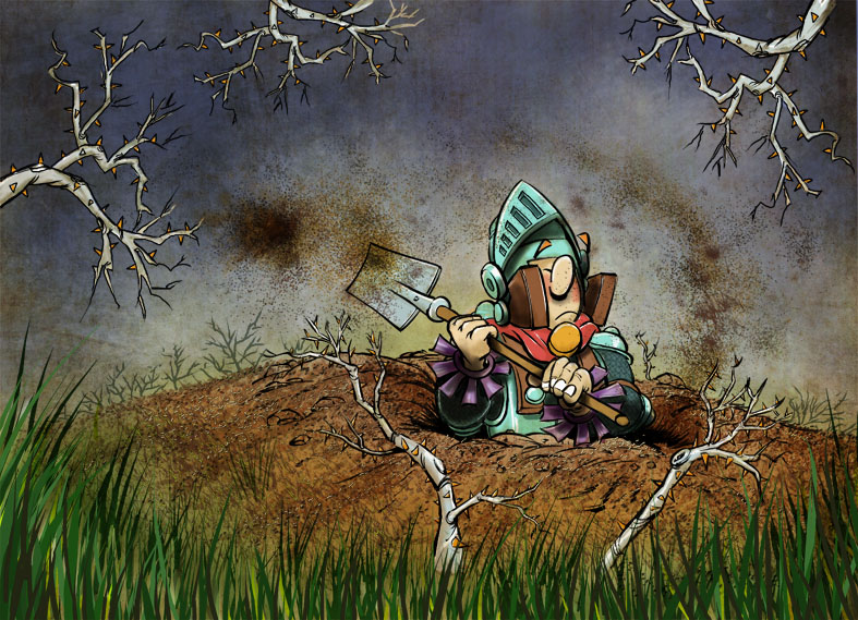 the Rusty Knight by Arjen Vriezekolk at Coroflot.com