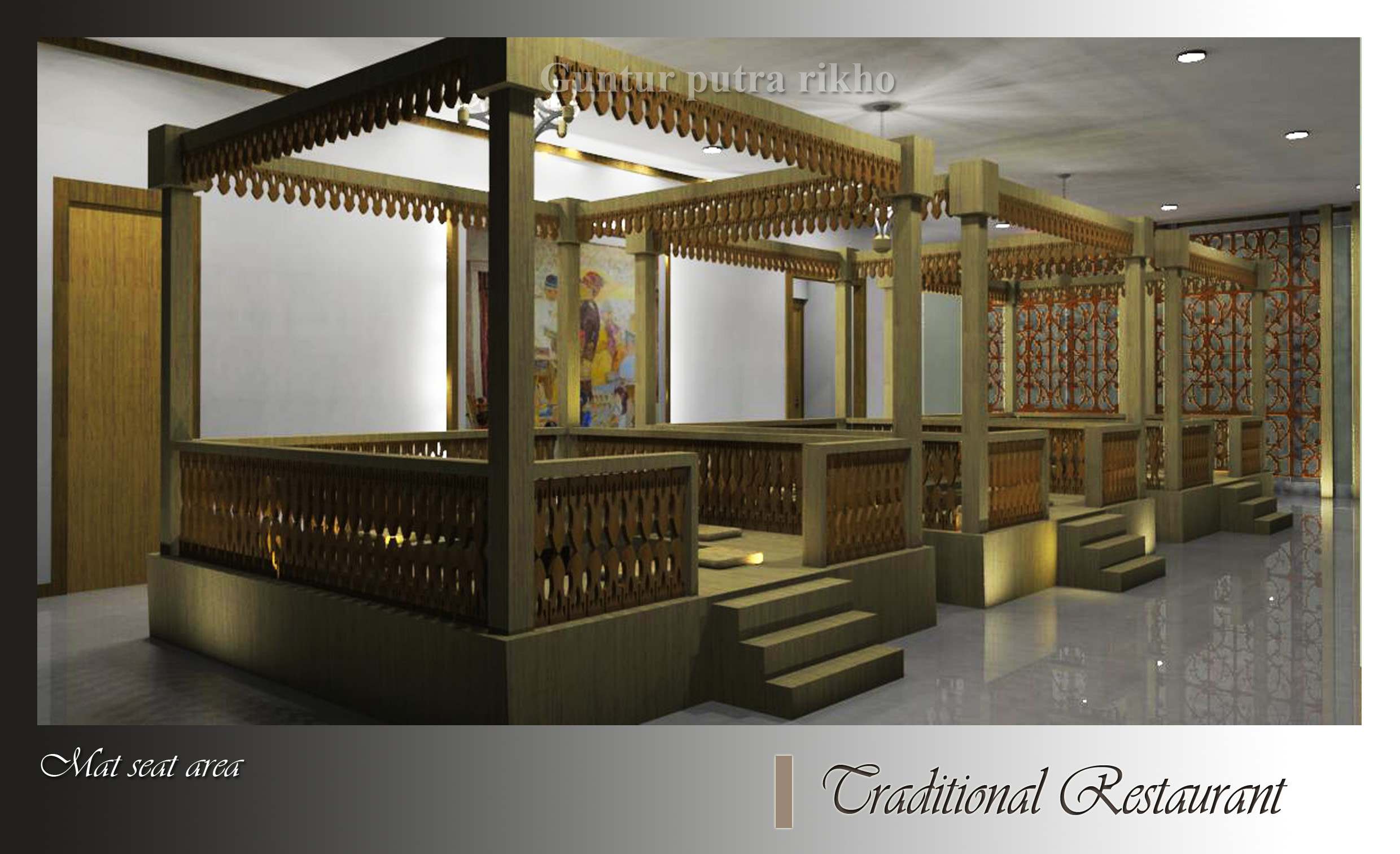 INTERIOR DESIGN : Malay Traditional Restaurant by Guntur Putra Rikho at ...