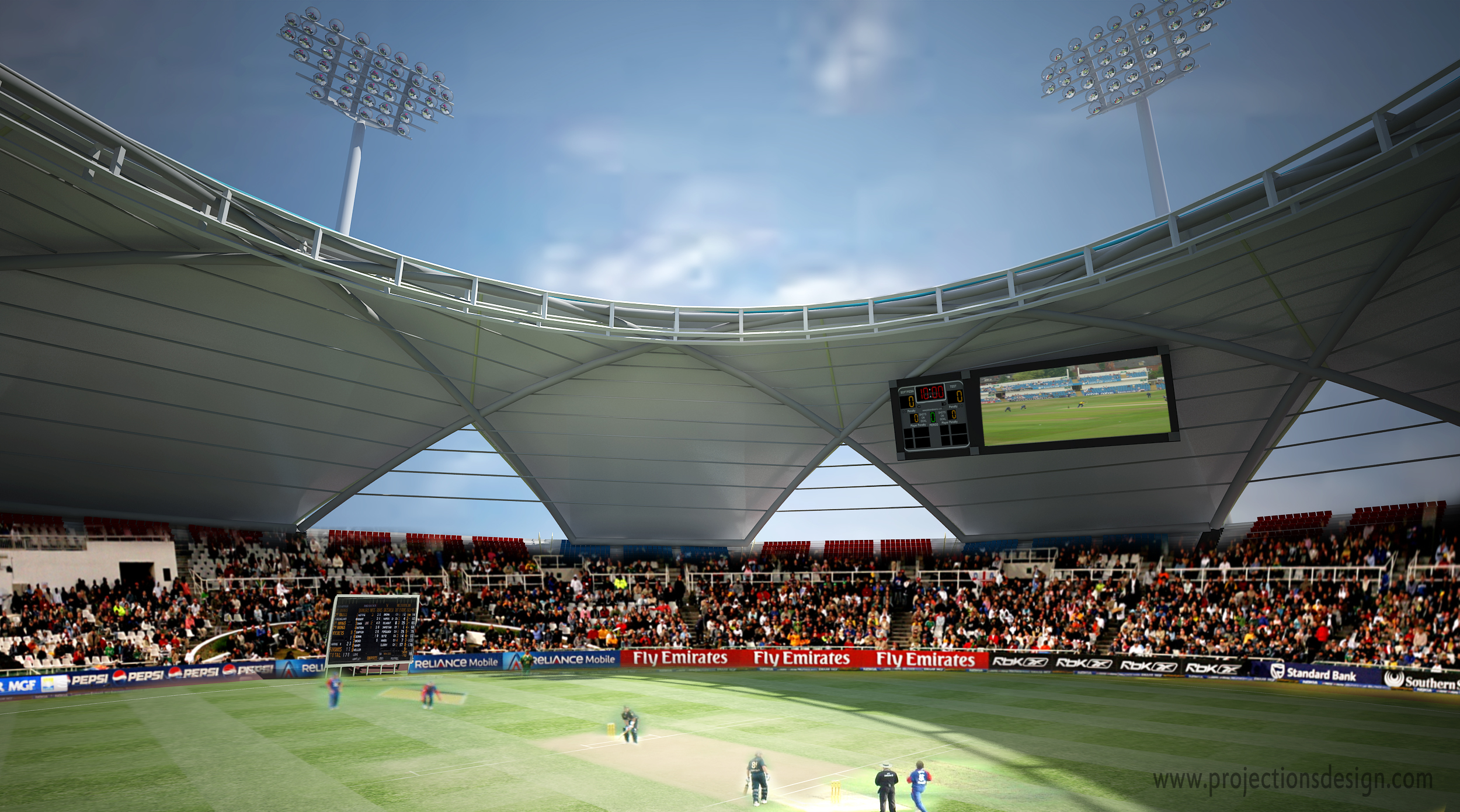 Cricket Stadium Illustrations by Projections Viz at Coroflot.com
