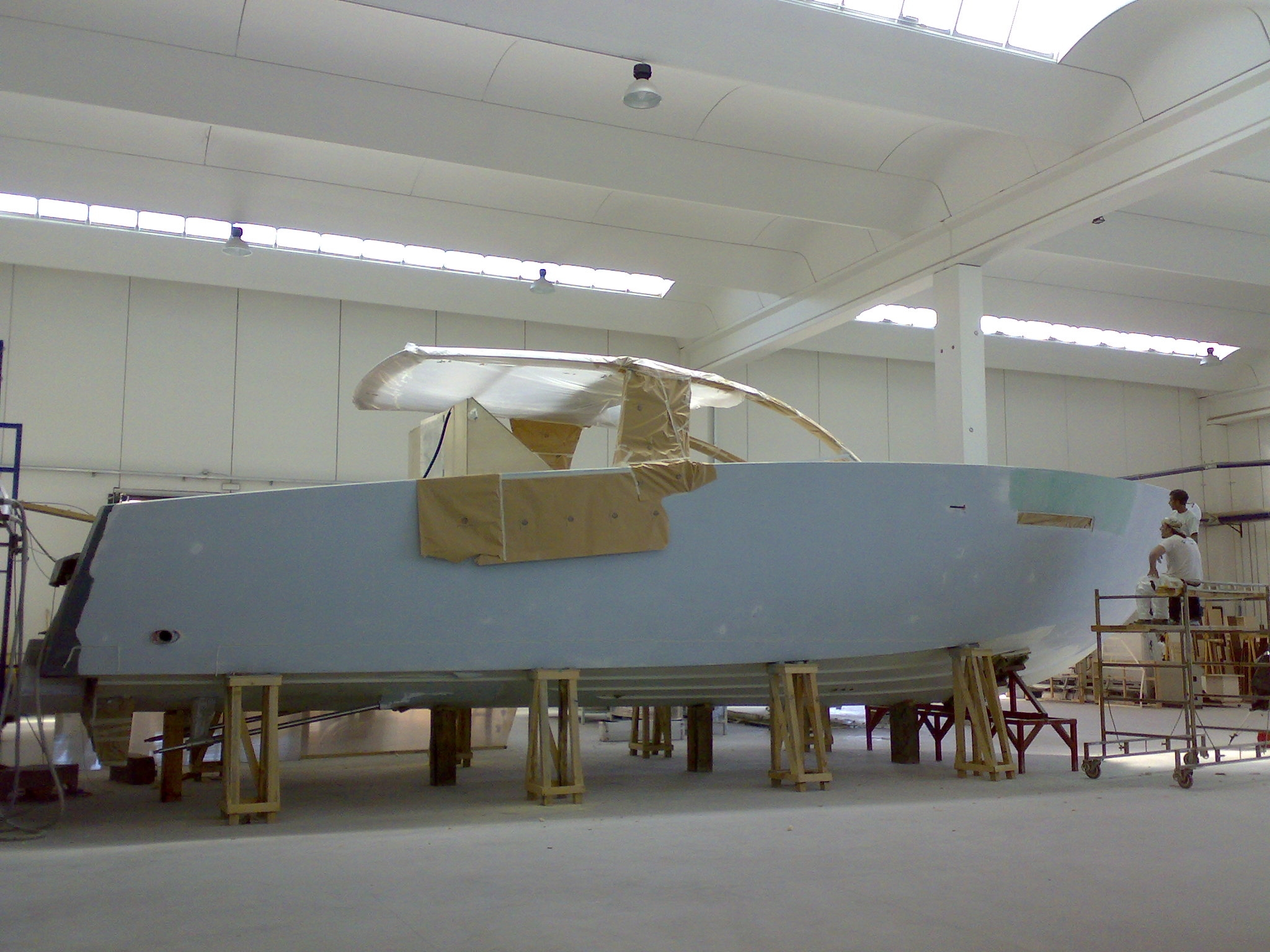 My intense activities for the construction of hulls in material ...