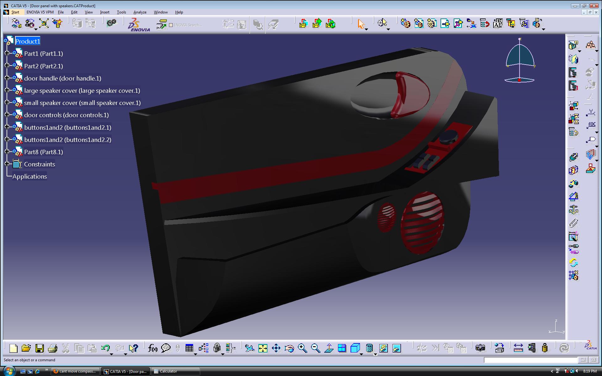 Car Interior Designs CATIA V5R19 by Randall Silver at Coroflot.com