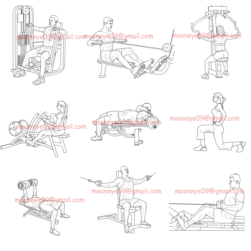 exercise illustration by bijan samaddar at Coroflot.com