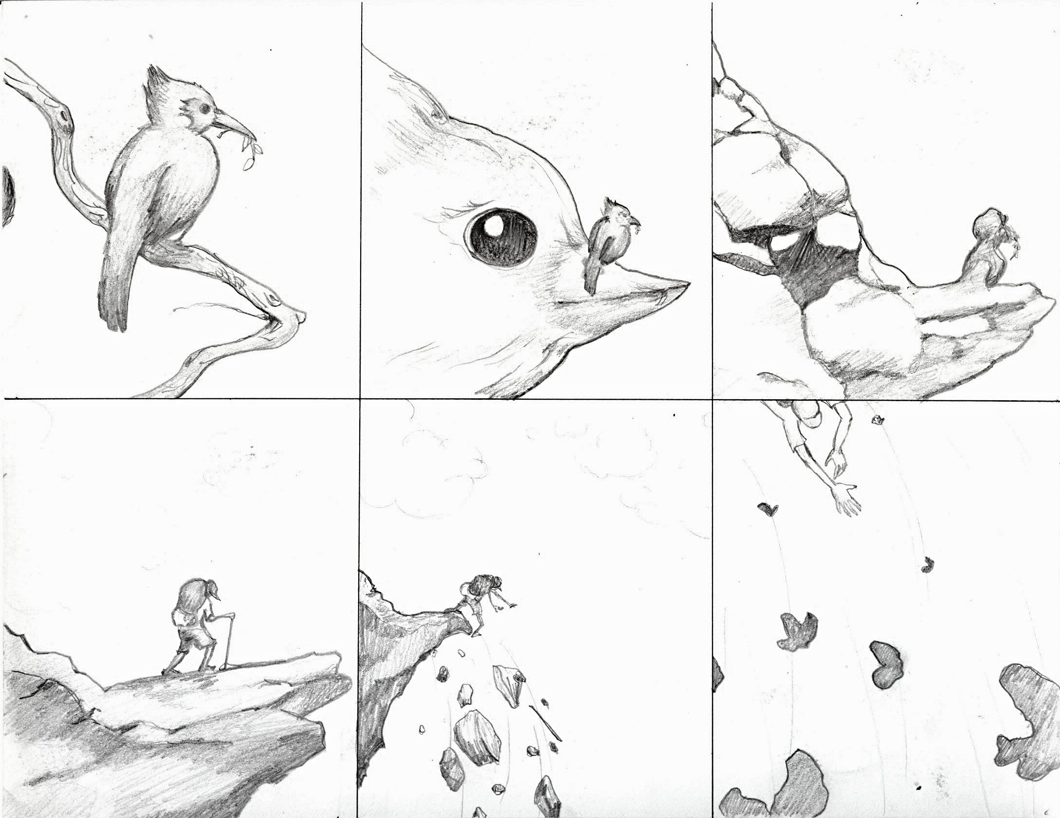 Drawing Story "The Bird" by Naomi Kasahara at Coroflot.com