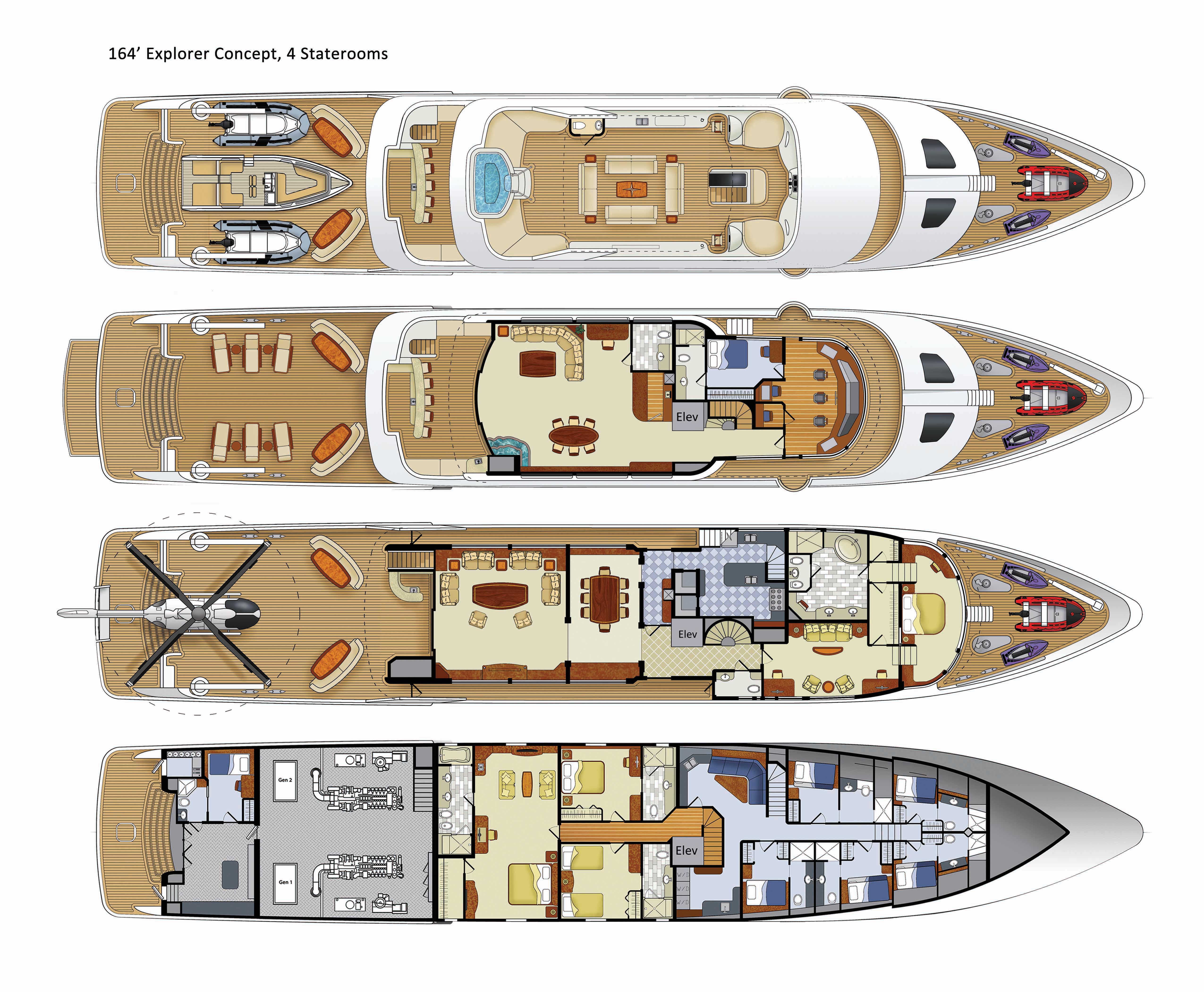 164' (50m) Explorer Yacht Concept "Evolution" by William Coxon at ...