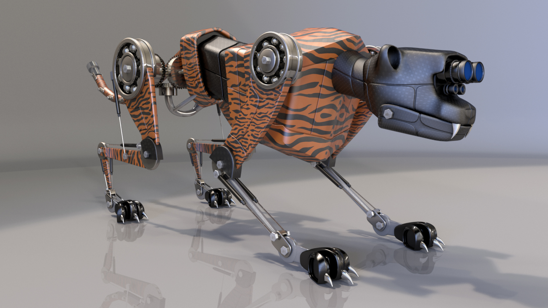 Mechanical Tiger by C.J. Madsen at Coroflot.com