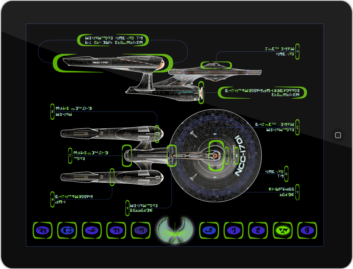 iPad Star Trek RTS Game Interface by Flavio Espinoza at Coroflot.com