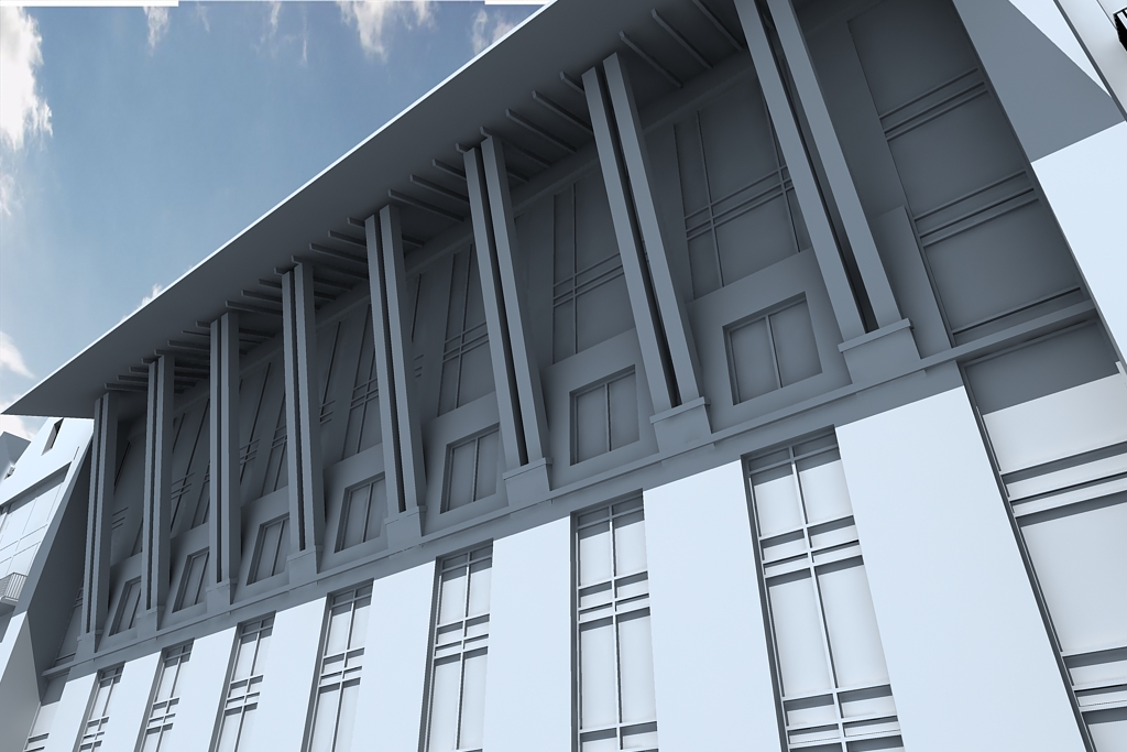 3D Facade Design by Jamal Wells at Coroflot.com