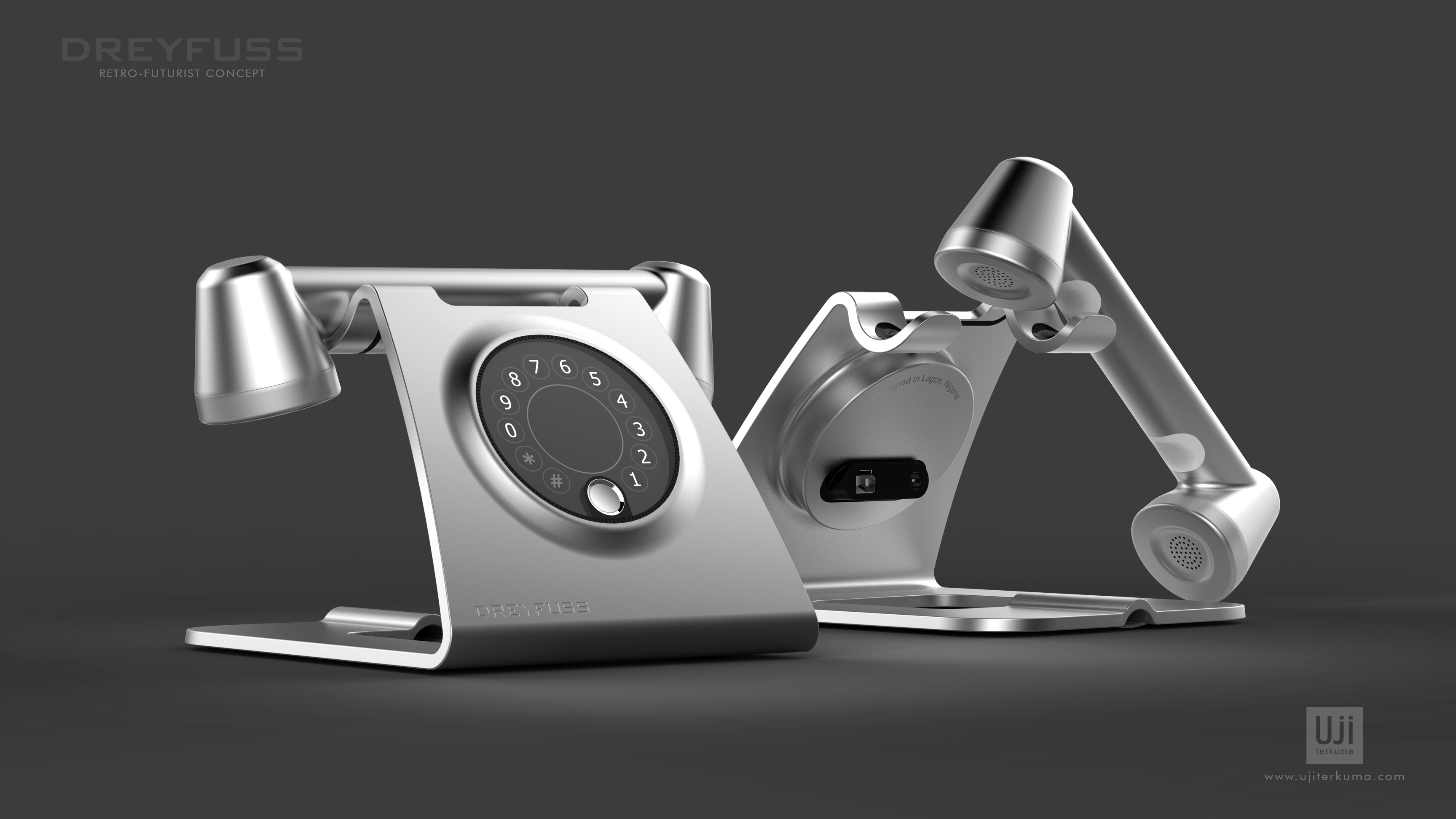DREYFUSS RETRO-FUTURIST PHONE CONCEPT by Uji Terkuma at Coroflot.com