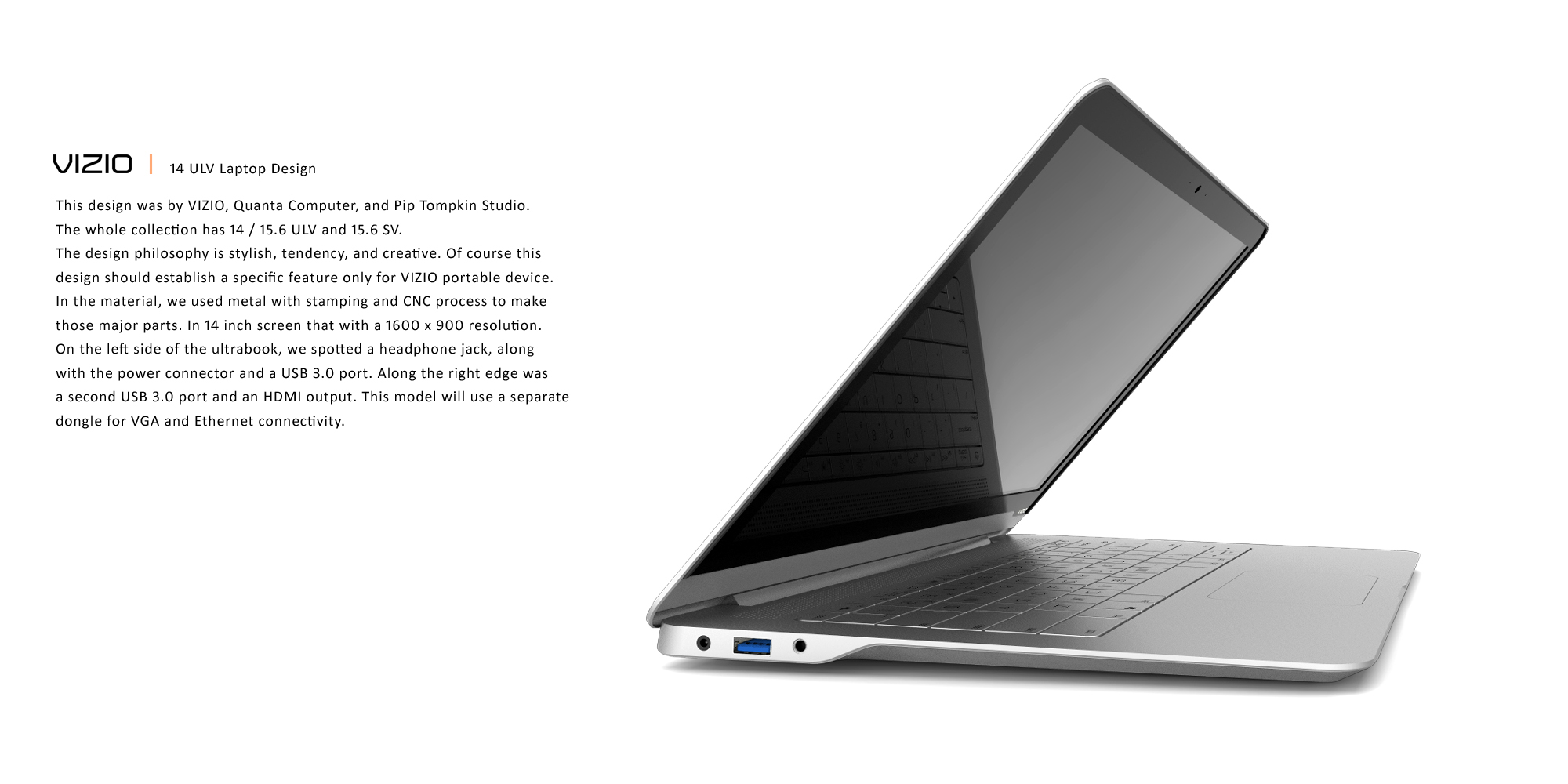 VIZIO 14 ULV Laptop Design by Hank (Chien-Cheng) Chen at Coroflot.com