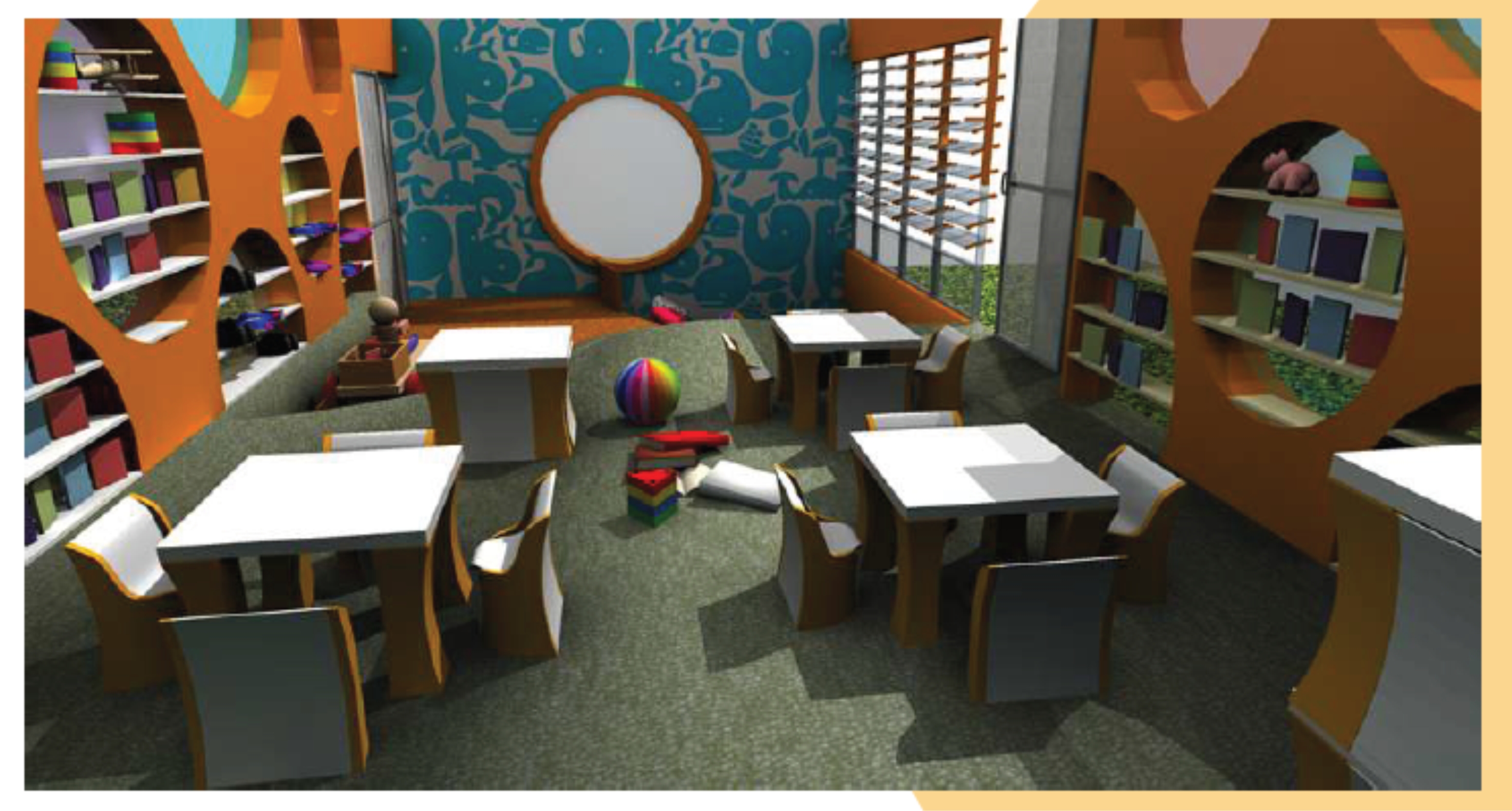 Kindergarten's library by Dwitya Paramastri at Coroflot.com