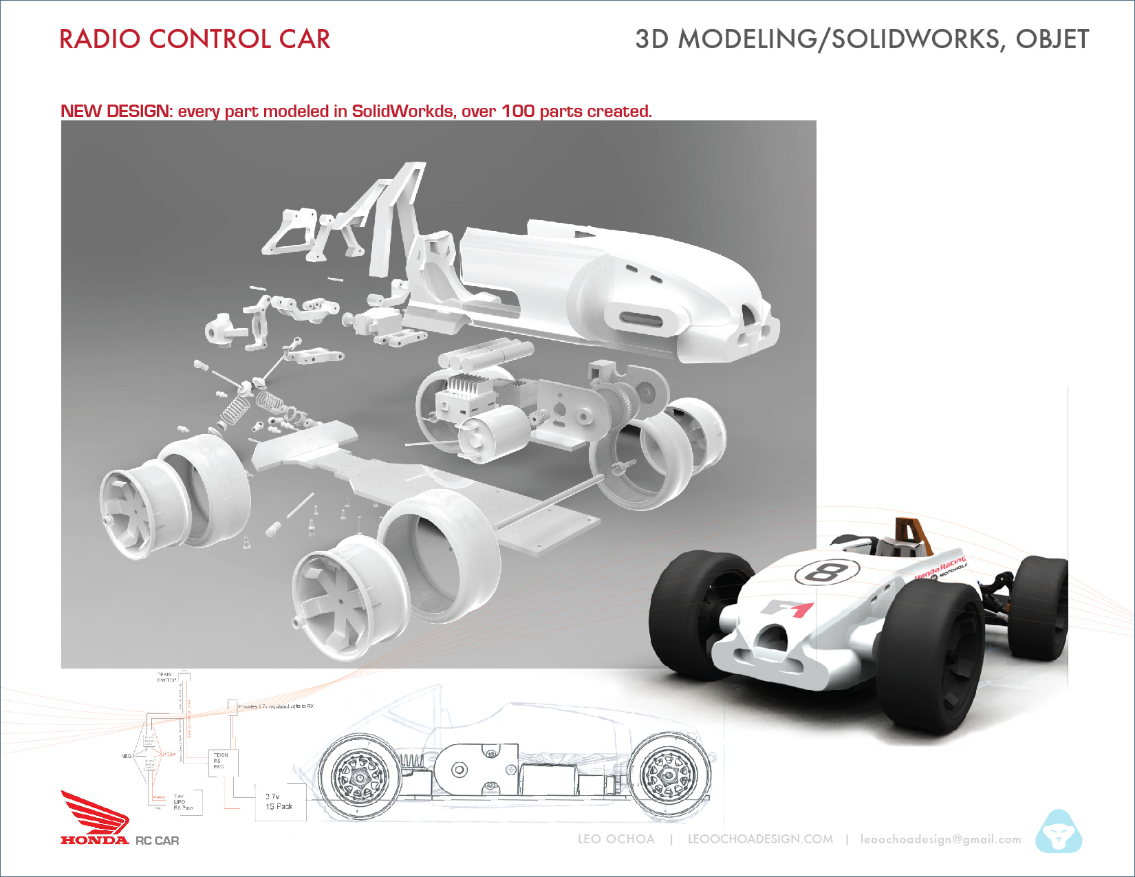 Honda RC Car by Leo Ochoa at Coroflot.com