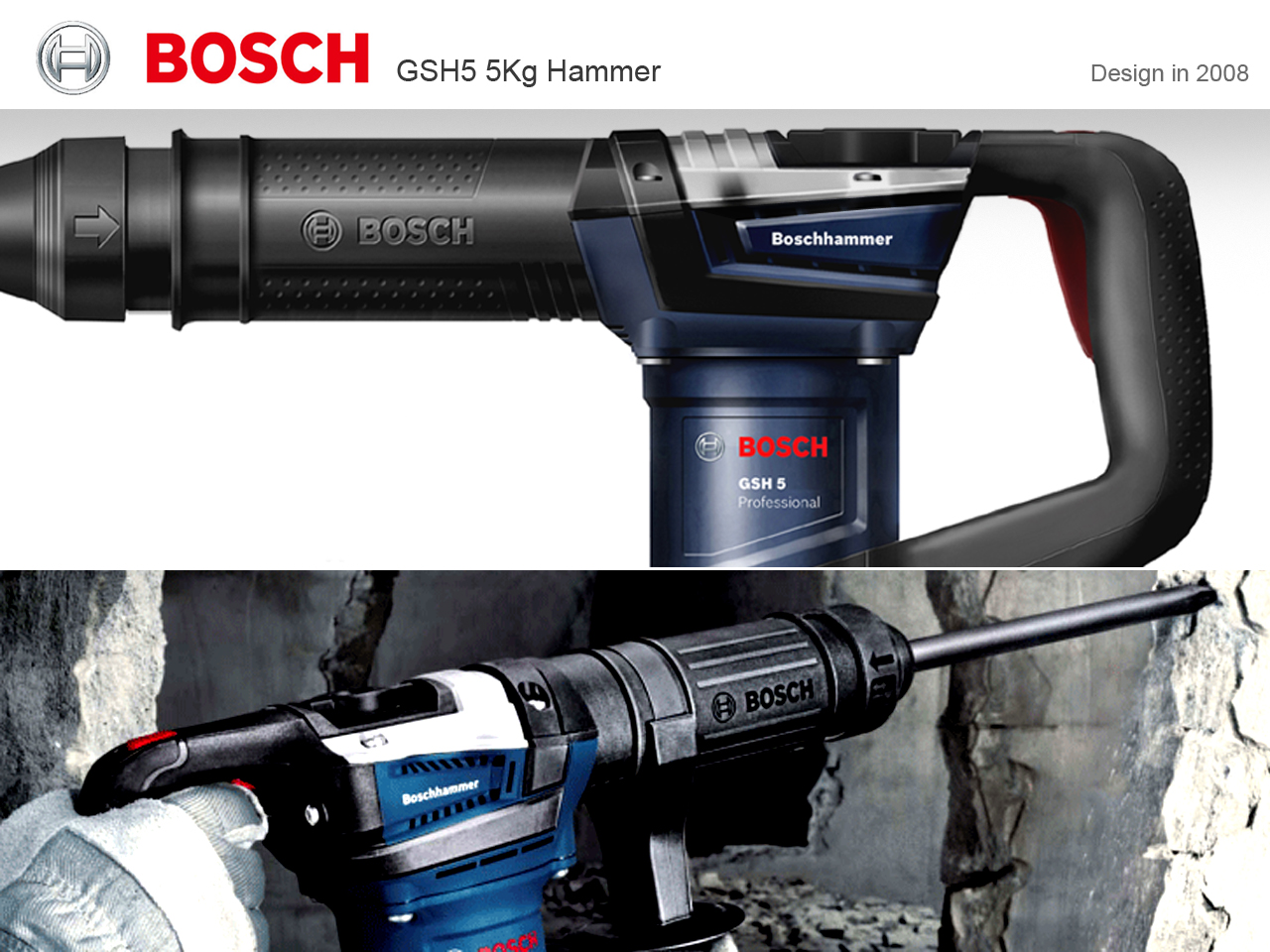 2008 BOSCH GSH5 Hammer Design by Shawn Lee at Coroflot.com