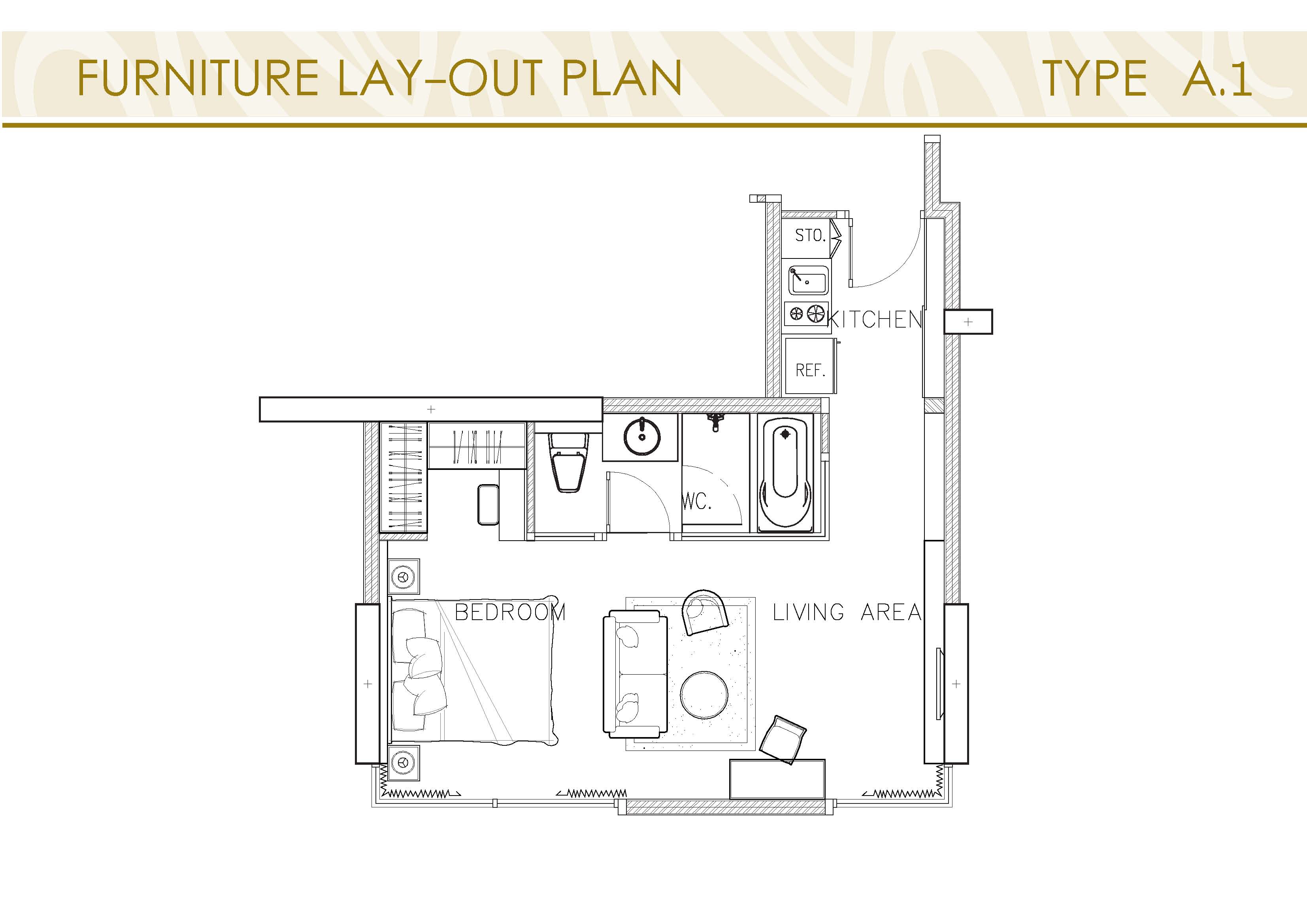 Furniture Lay out Plan by Ekachai Lim at Coroflot.com