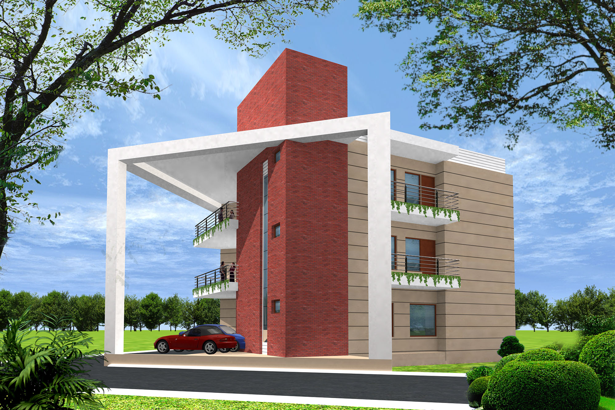 Guest House_exterior by Amit Rastogi at Coroflot.com