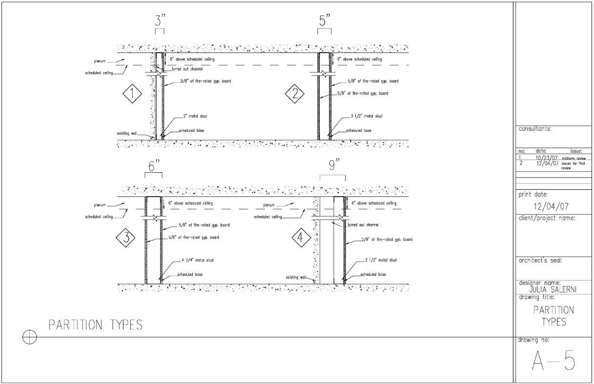 autocad construction documents by julia salerni at Coroflot.com