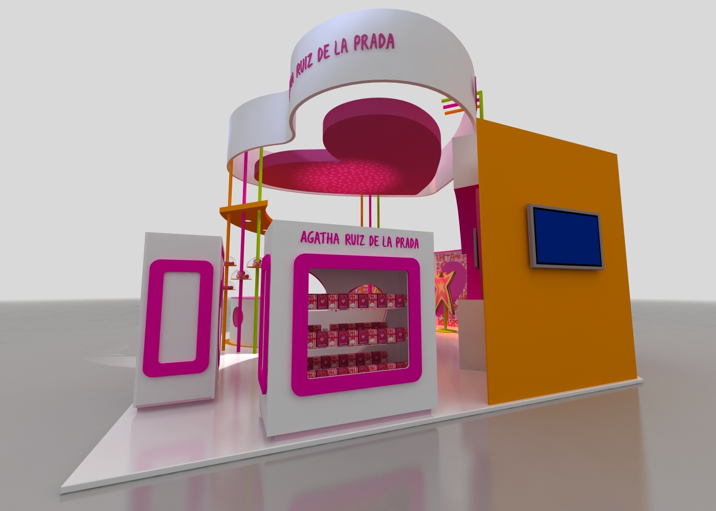 AGATHA RUIZ DE LA PRADA STAND by Julieta Iele at Coroflot.com