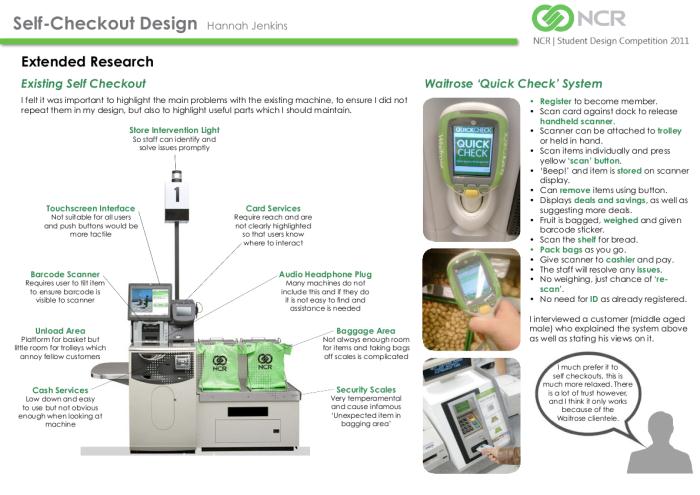 4th Year Work - NCR Self-Checkout Project by Hannah Jenkins at Coroflot.com