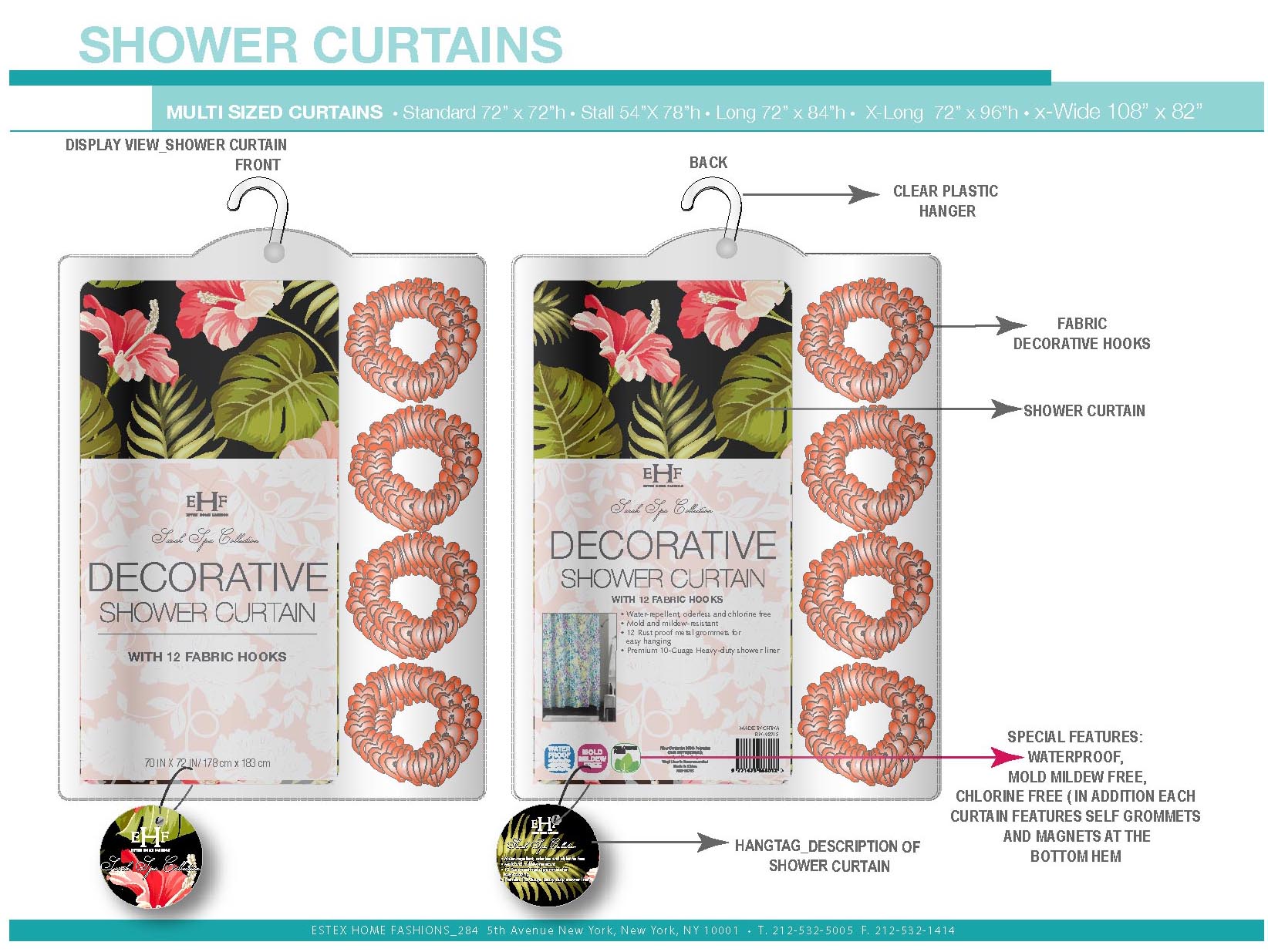 SHOWER CURTAIN PACKAGE DESIGN by DIANE DEPASQUE at Coroflot.com