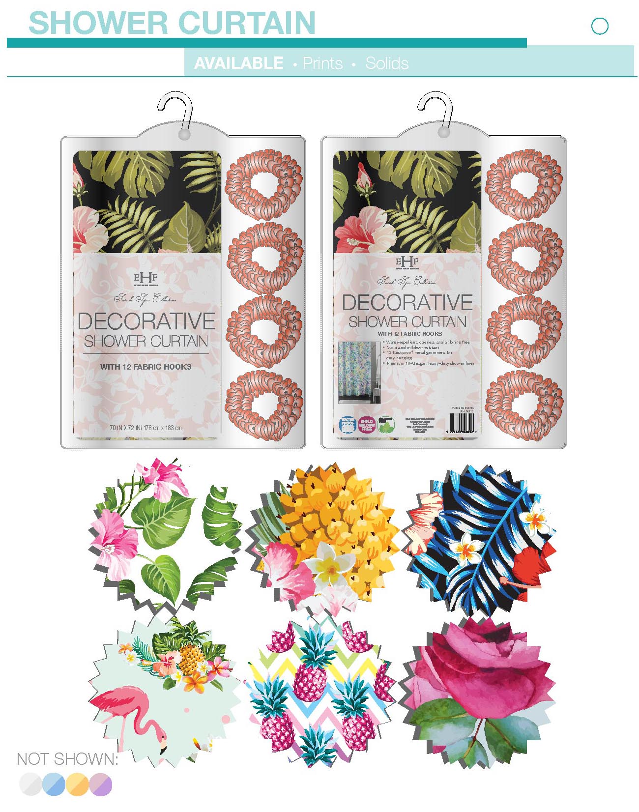 SHOWER CURTAIN PACKAGE DESIGN by DIANE DEPASQUE at Coroflot.com