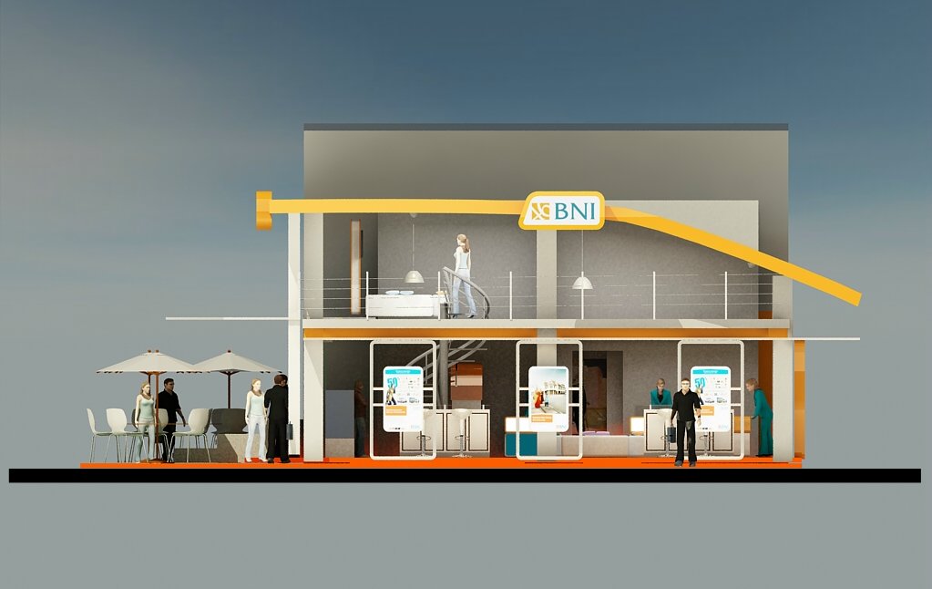 BNI BOOTH AT JAVA JAZZ 2013 by Rafiq Ahmad at Coroflot.com