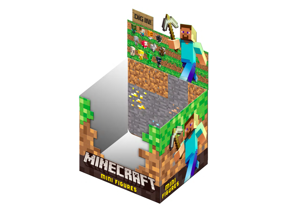 Mattel Minecraft Mini-Figures: Grass Series Packaging by David Tucker ...