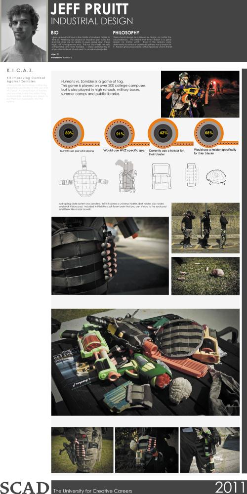 An upload by Jeff Pruitt on Coroflot: to the project hvz