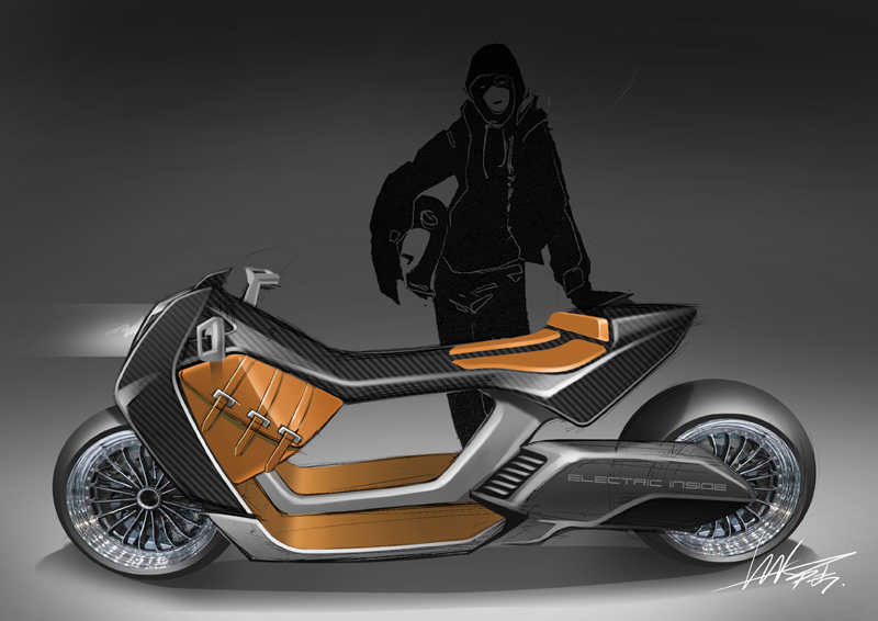 electric bike design by Lukes Lu at Coroflot.com