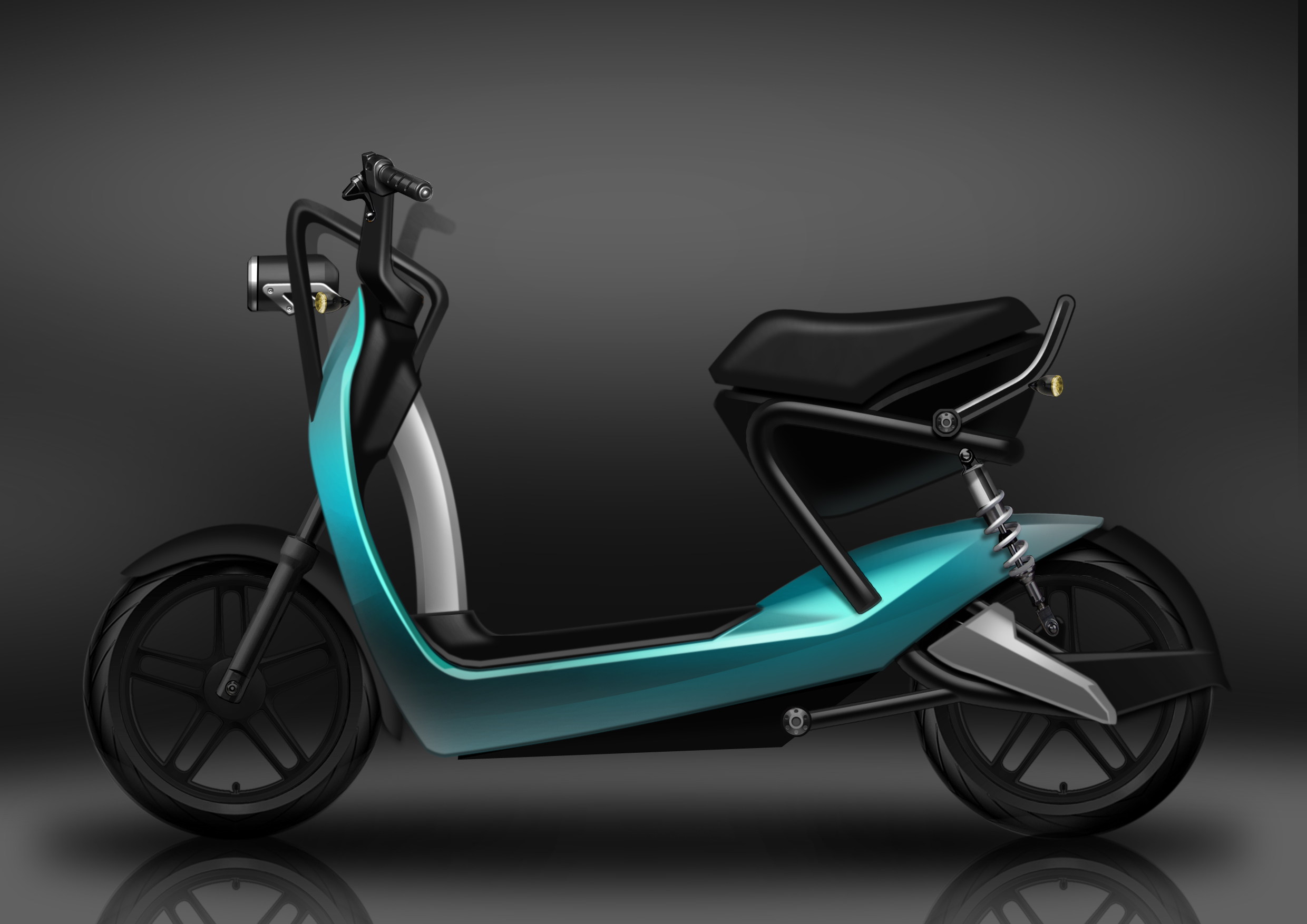 electric bike design by Lukes Lu at Coroflot.com