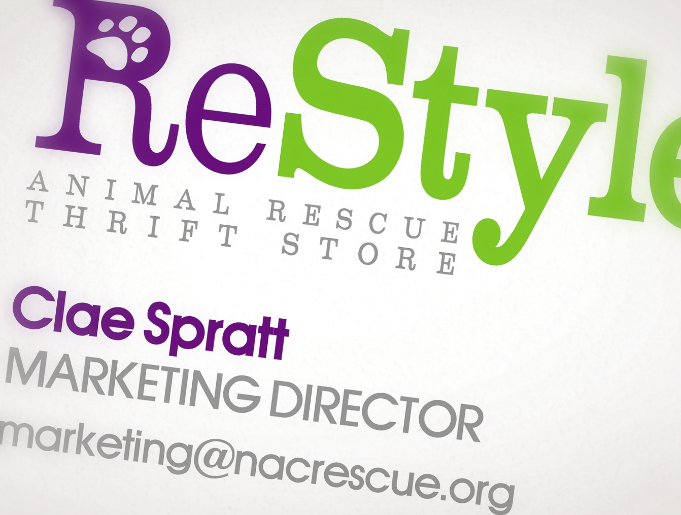 ReStyle Logo and Business Card by Clae Spratt at Coroflot.com