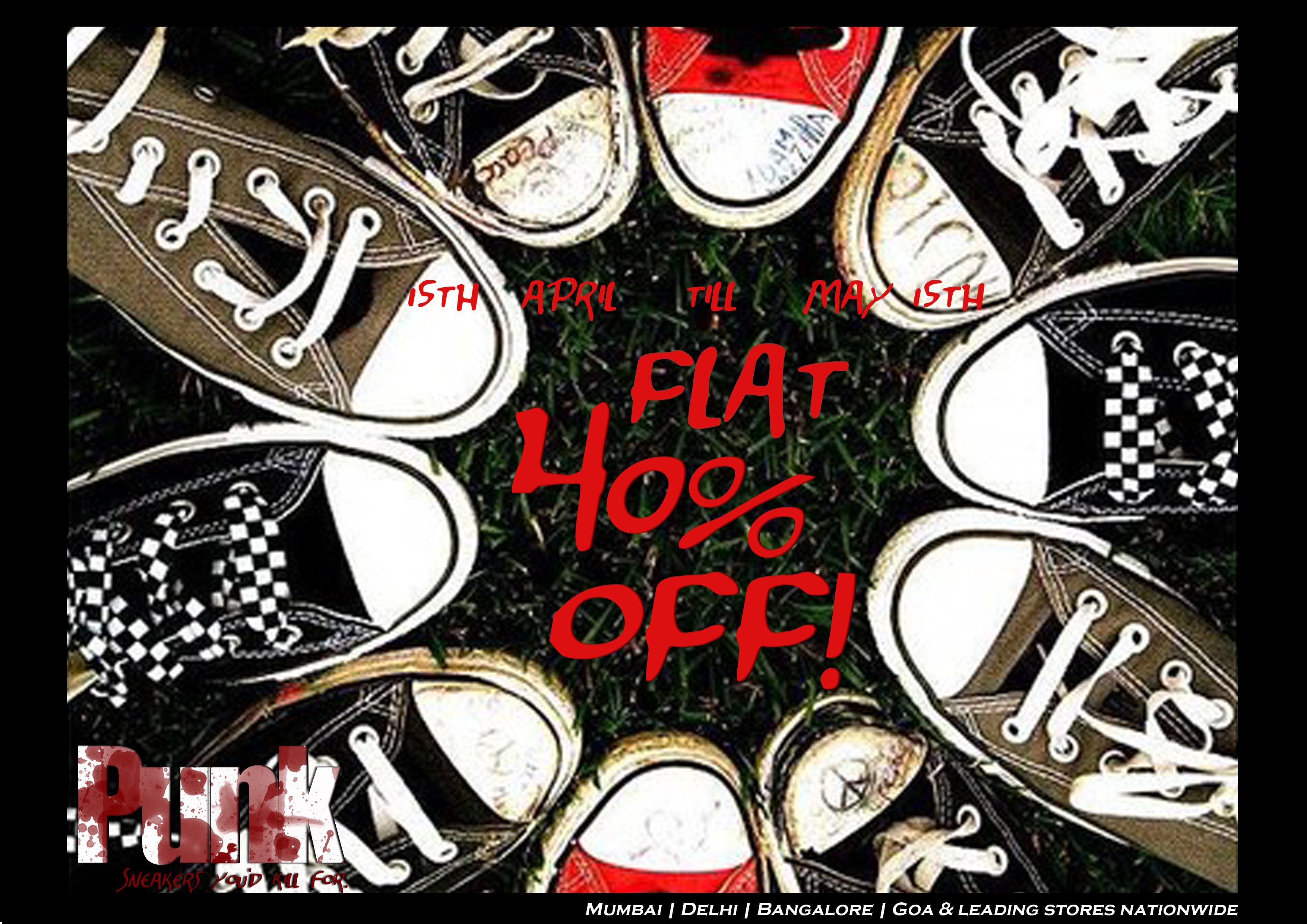 Punk Sneakers- print ad campaign by Lorraine Fernandes at Coroflot.com