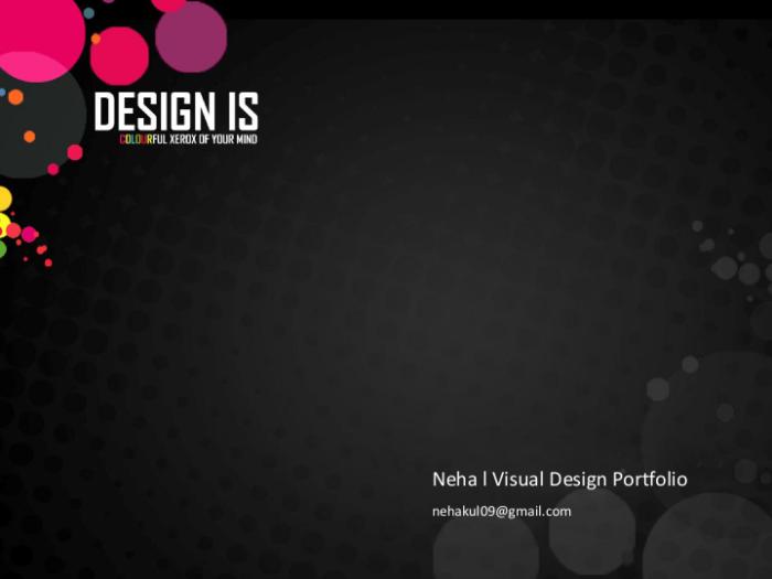 An upload by neha soman on Coroflot: to the project Visual Design Portfoilo