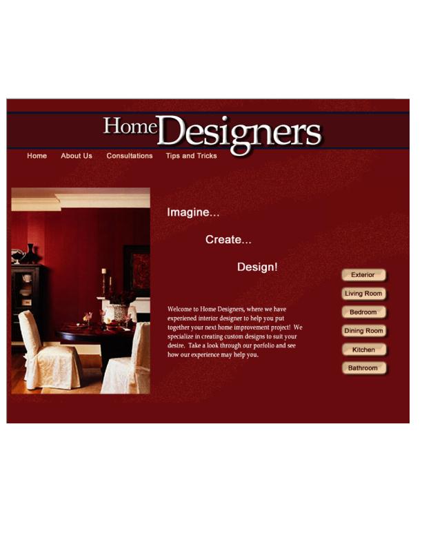 Home Designers Website Design by Samantha Bartley at Coroflot.com